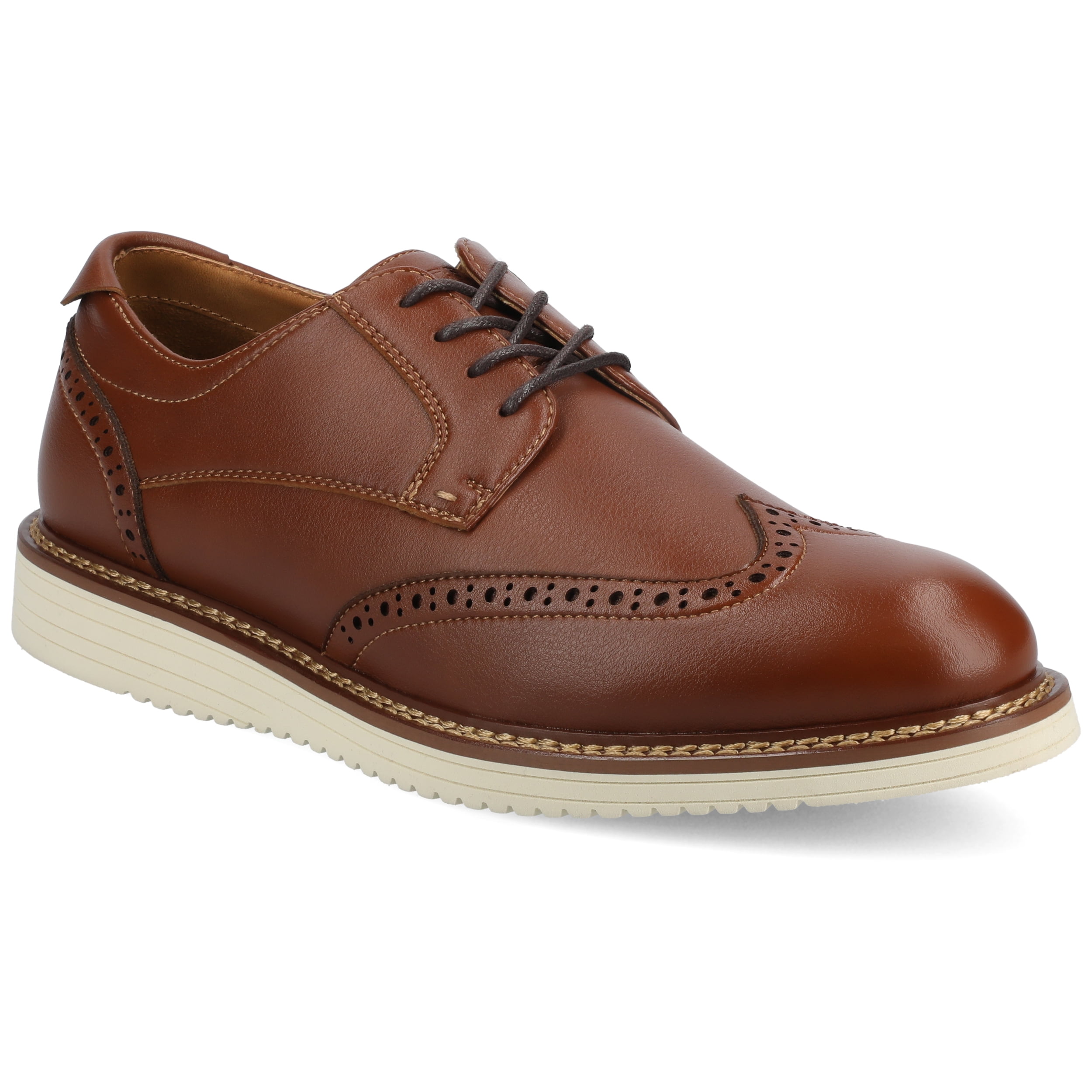 Vance Lorenzo Comfort Wingtip Flexible Casual Hybrid Dress Shoe ...