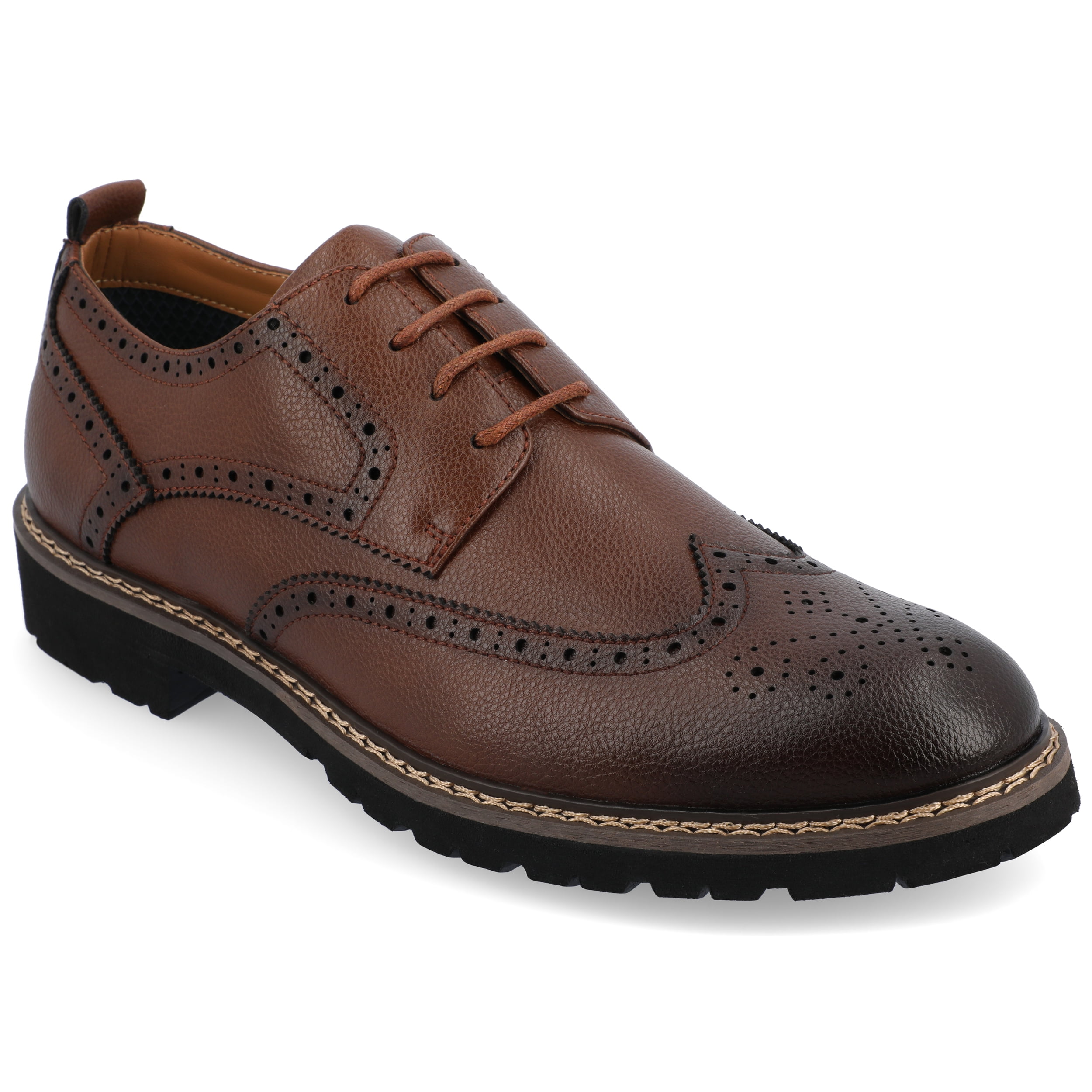 Vance Mens Campbell Wingtip Lace-up Derby - Walmart.com