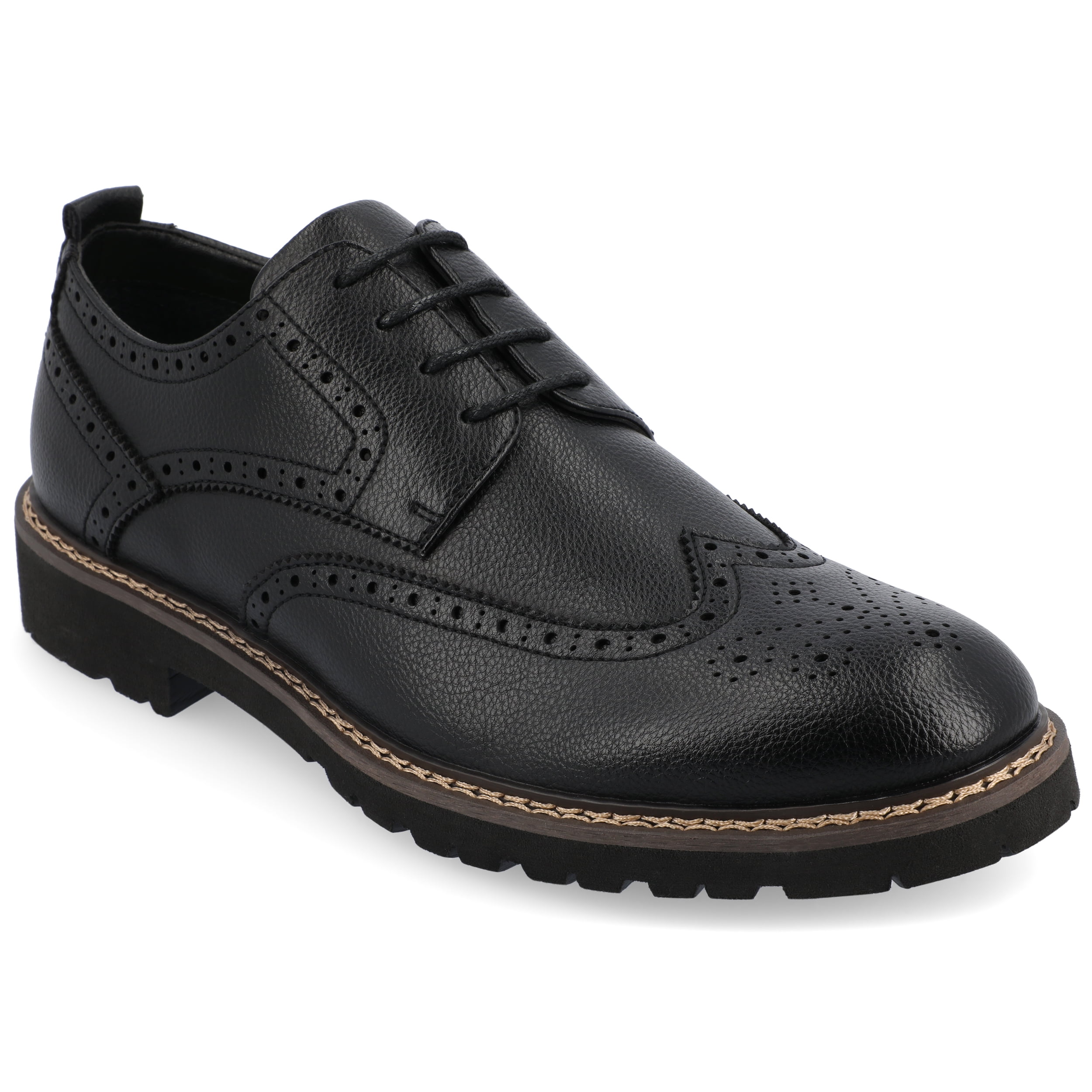 Vance Mens Campbell Wingtip Lace-up Derby - Walmart.com