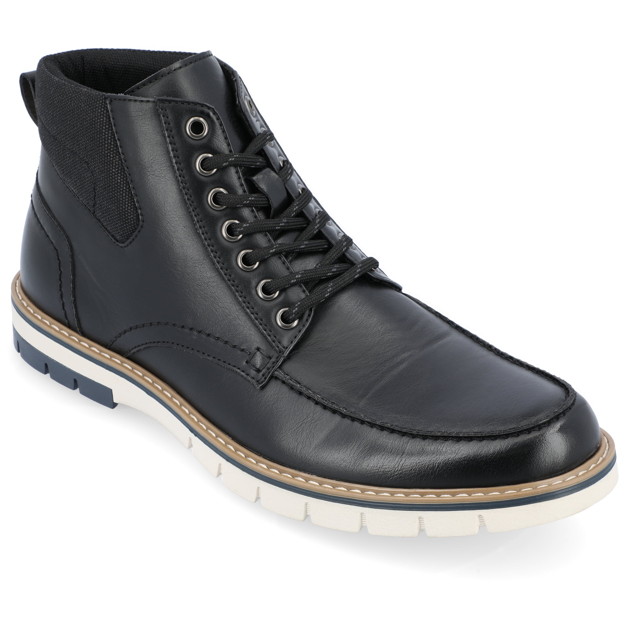 Vance Mens Dalvin Lace-up Moc Toe Ankle Boot - Walmart.com