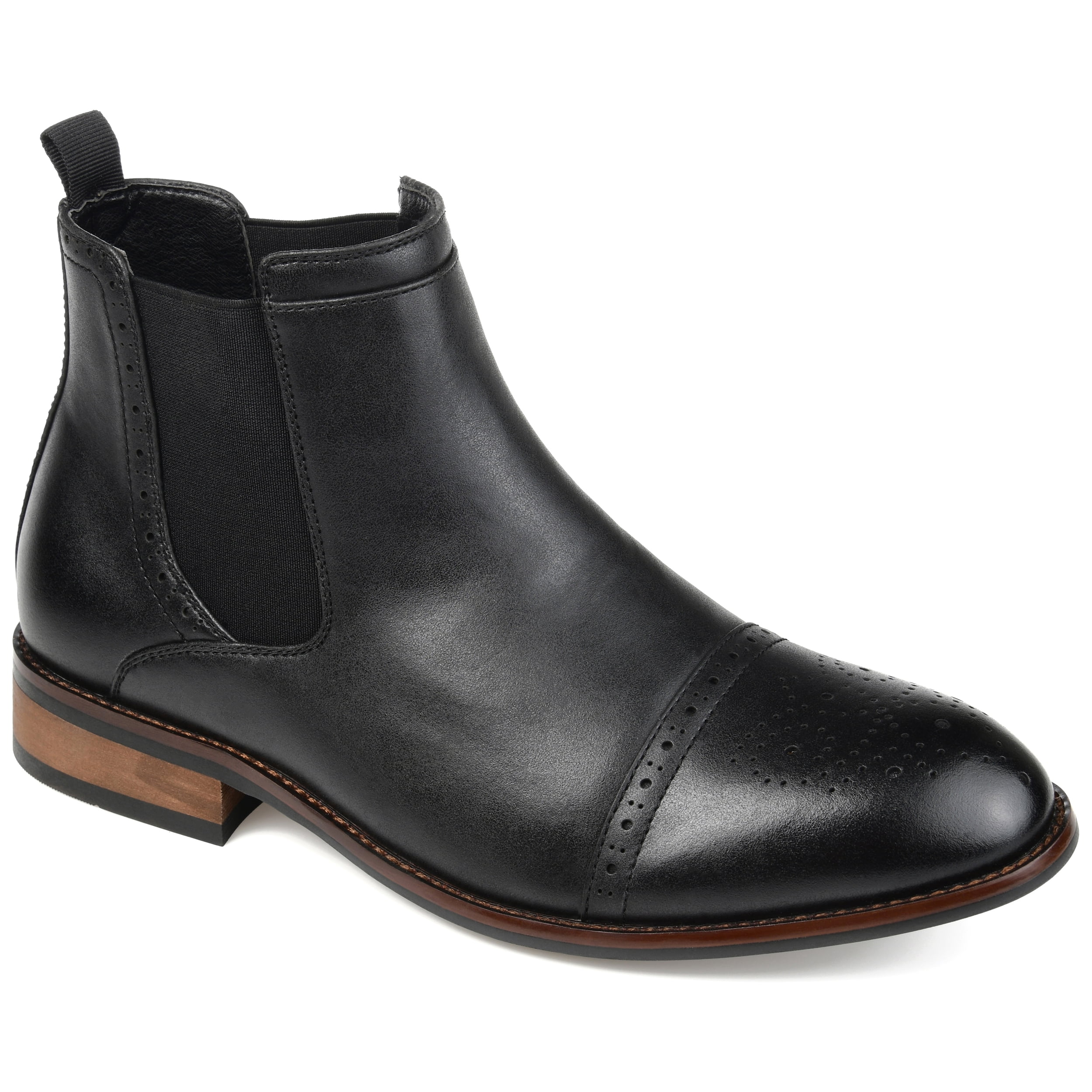 Vance Mens Garrett Pull-on Cap Toe Chelsea Boot, Widths Available ...