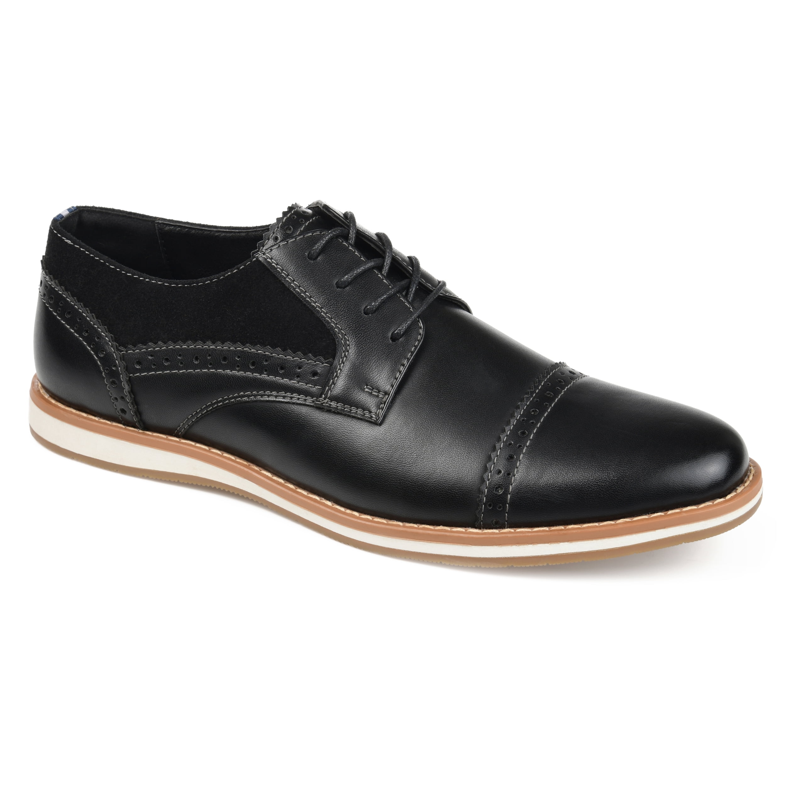 Vance Mens Griff Lace-up Cap Toe Derby Dress Shoe - Walmart.com