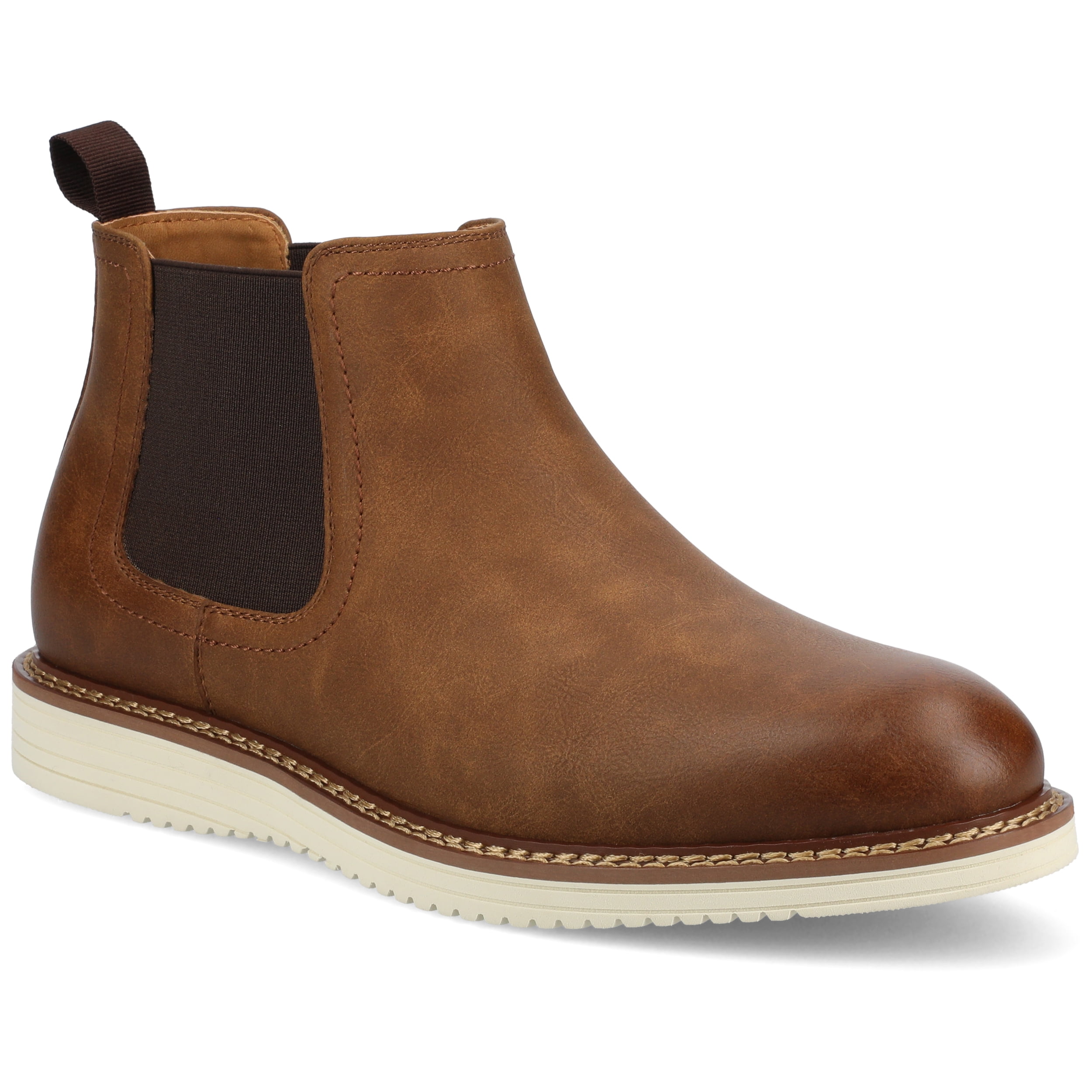 Vance Mens Salter Comfort Plain Toe Flexible Casual Chelsea Boot ...
