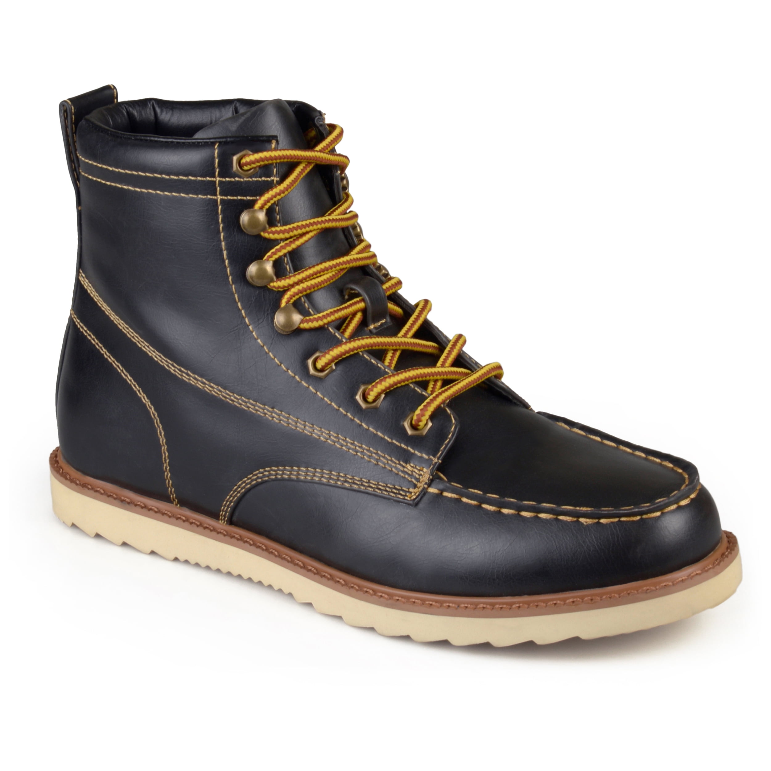 Vance Mens Wyatt Lace-up Moc Toe Ankle Boot - Walmart.com