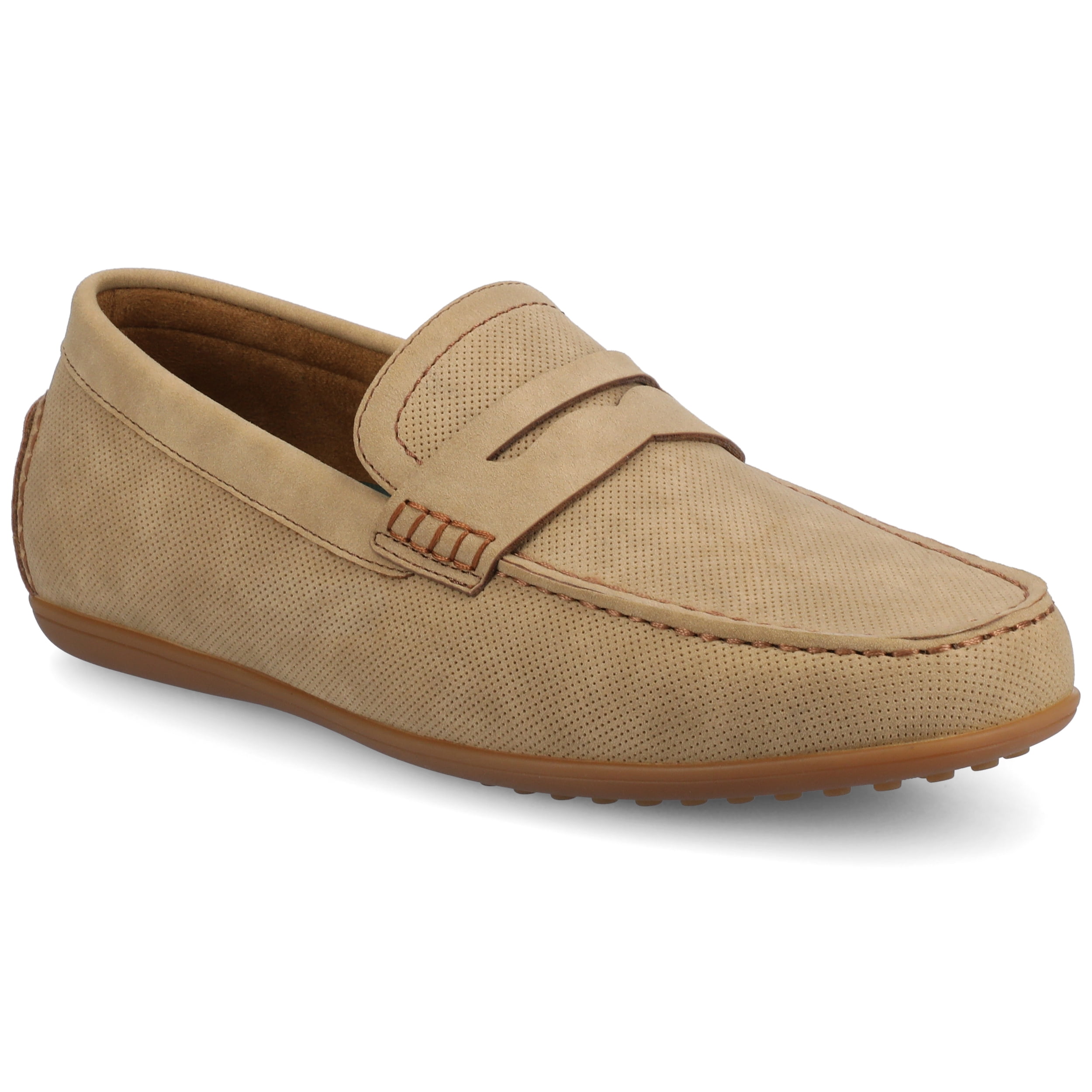 Vance Mens Yates Comfort Perforated Slip-on Flexible Driving Penny ...