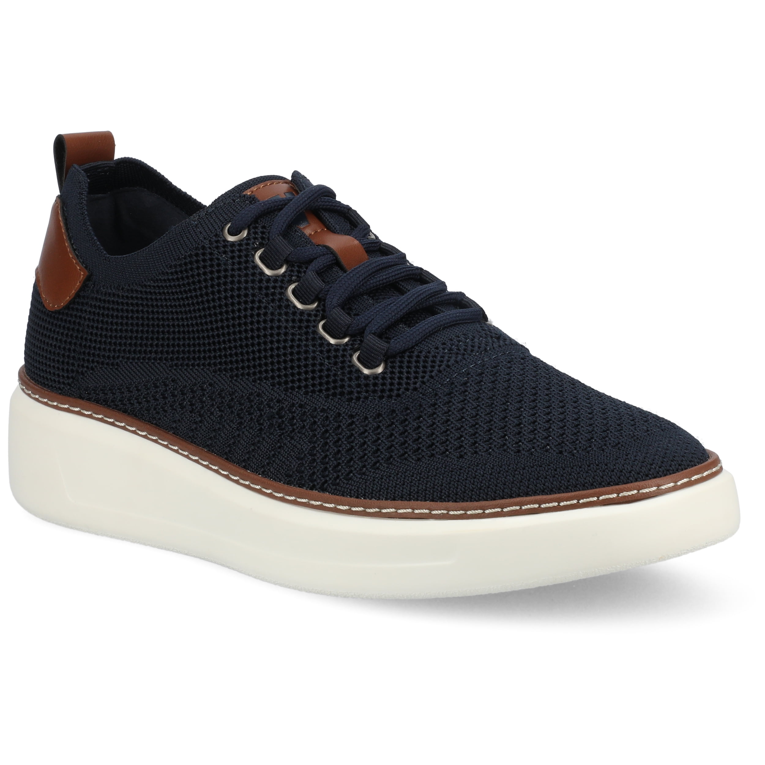 Vance Norris Medium and Wide Width Comfort Lace-up Casual Flexible Knit Sneaker - Walmart.com