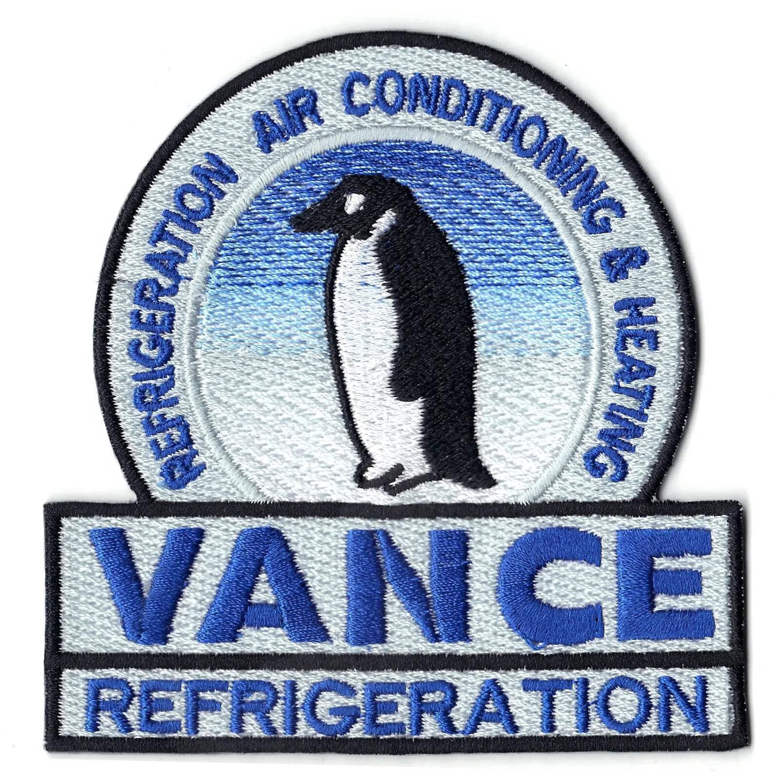 Vance Refrigeration With Penguin Logo Iron On Patch - Walmart.com