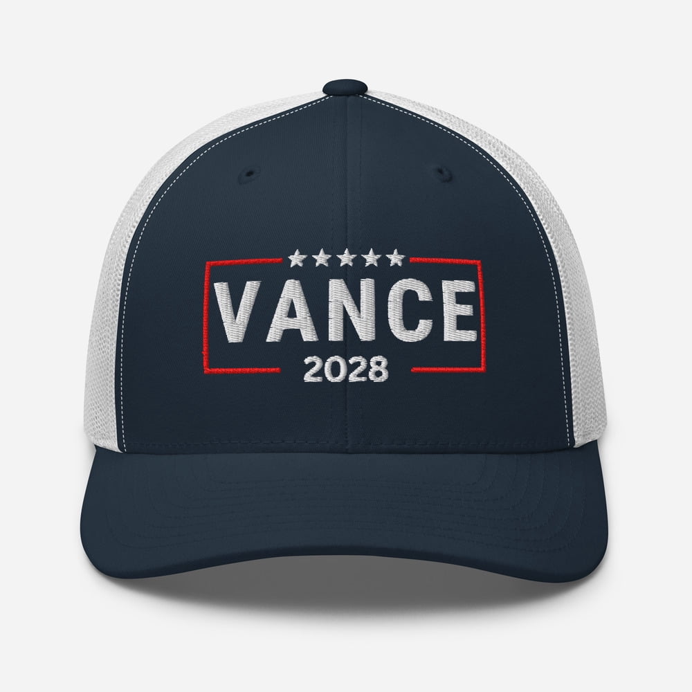 Vance hat Vance 2028 hat Embroidered Trucker Cap Vance President hat JD ...