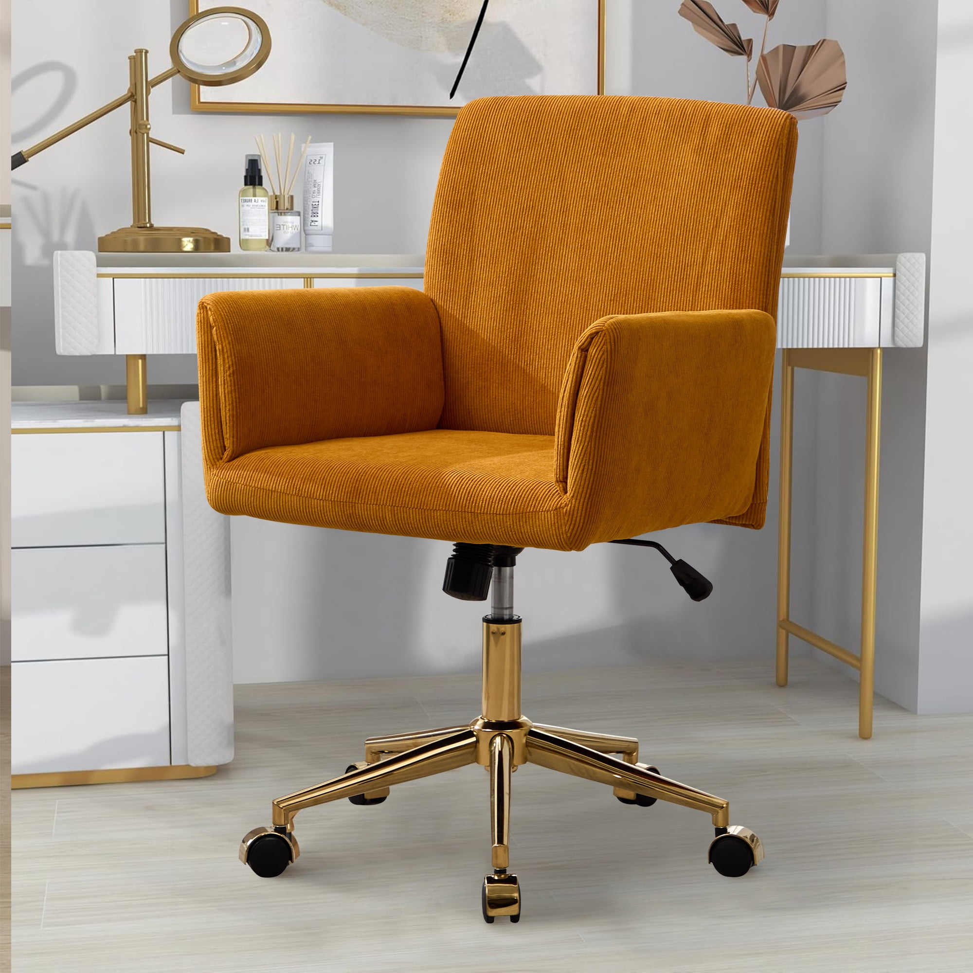 Vancel Modern Home Office Desk Chair, Height Adjustable Armchair with ...