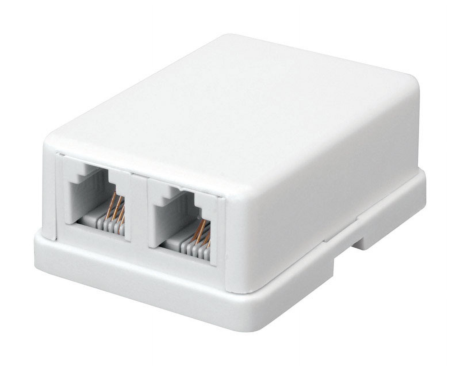 Vanco 2-Jack Phone Jack Surface-Mount - Walmart Business Supplies