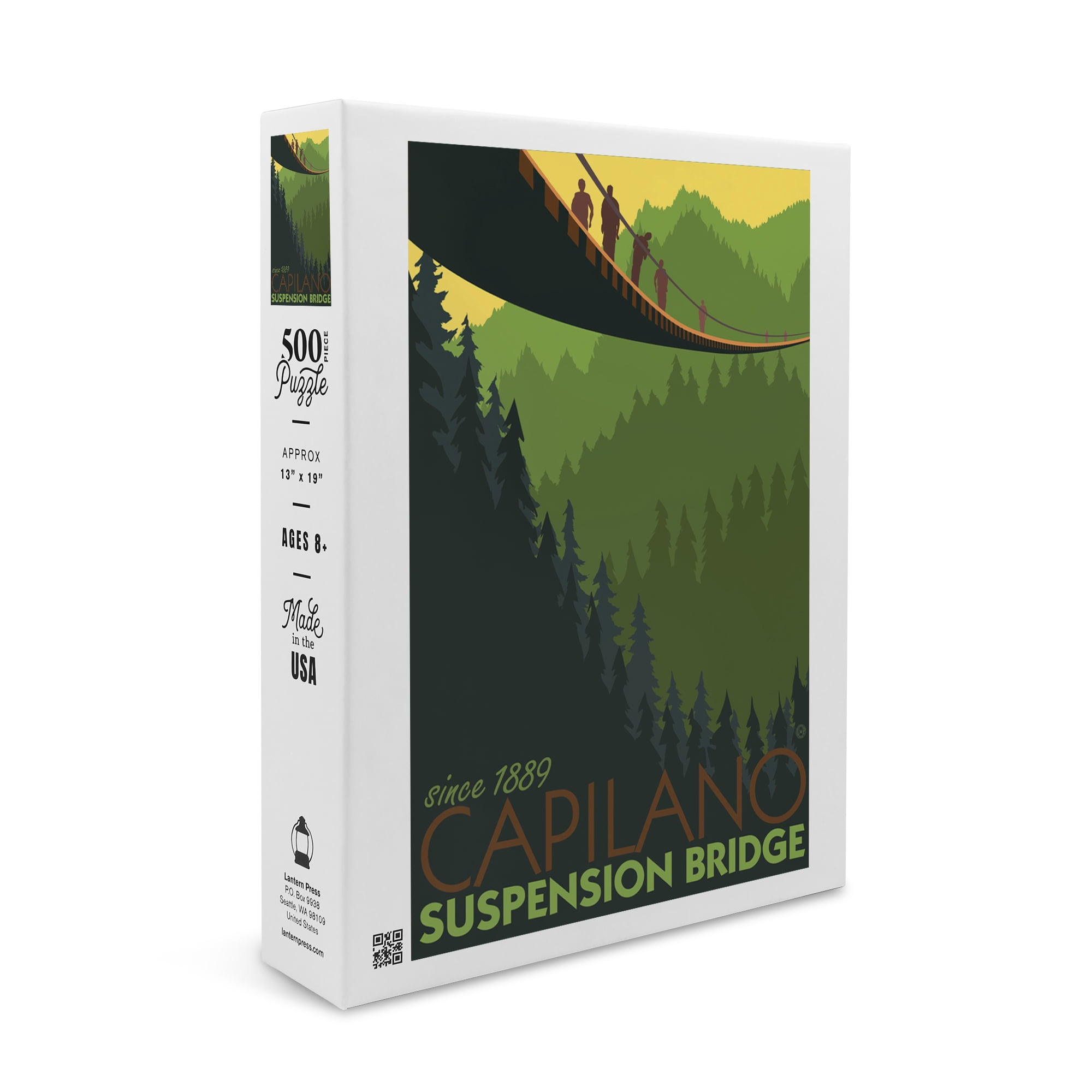 Vancouver, British Columbia, Capilano Suspension Bridge (19x27 inches ...