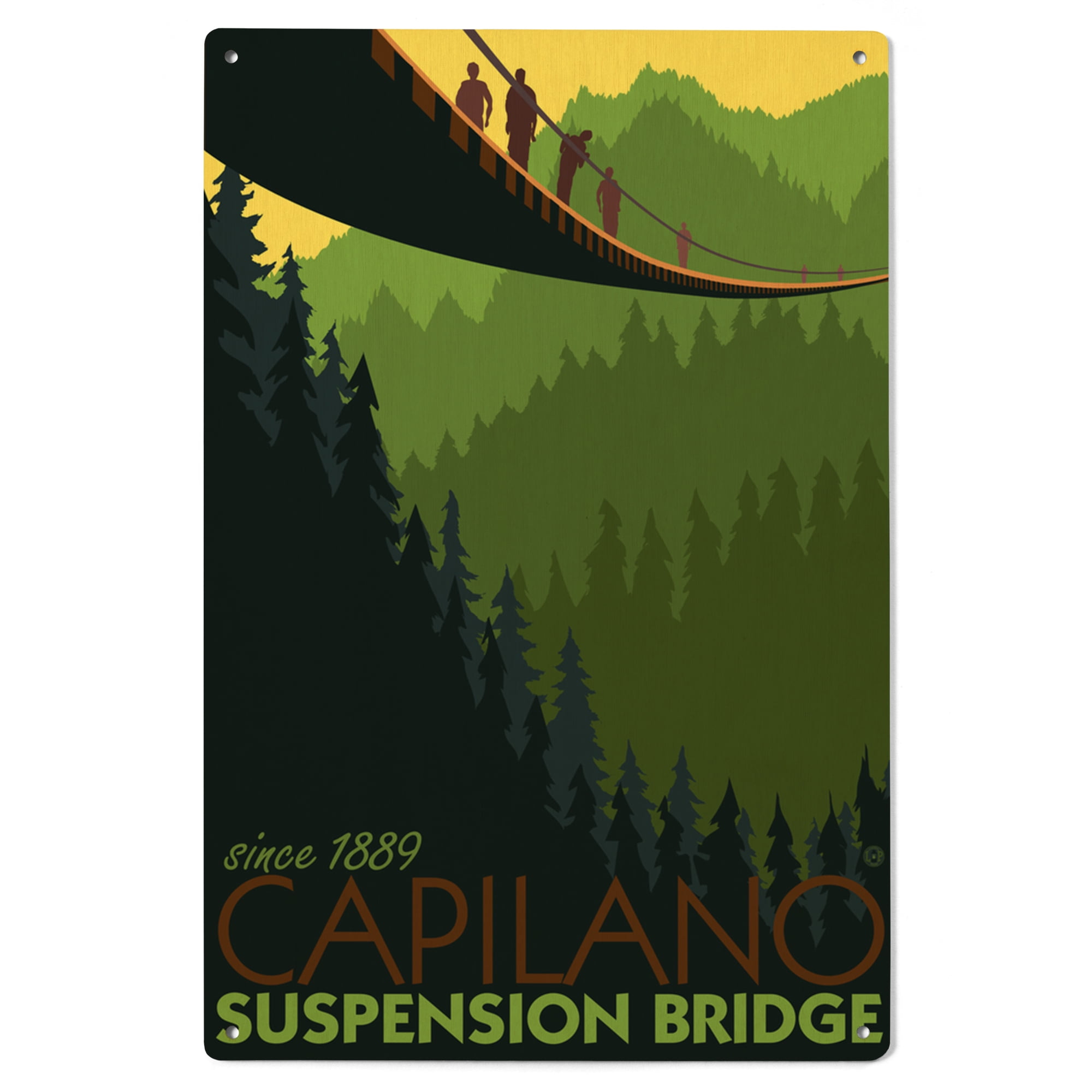 Vancouver, British Columbia, Capilano Suspension Bridge Birch Wood Wall ...