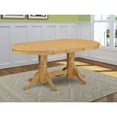 Vancouver rectangular round corner dining table with 17 in self storage ...