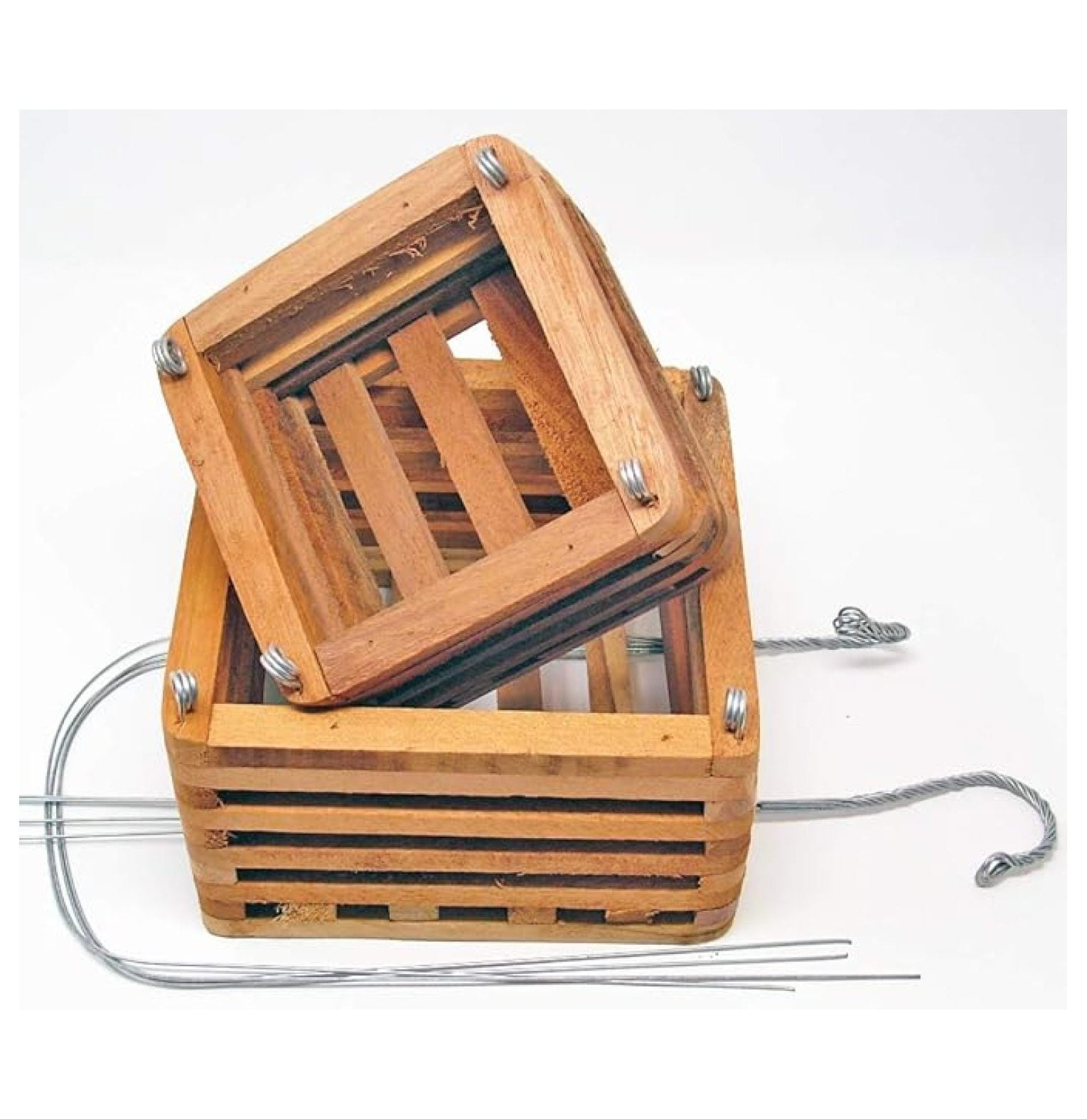 Vanda Orchid Baskets Cedar Wood - Set of 2 (6 & 8 Inch) with 20 Inch ...