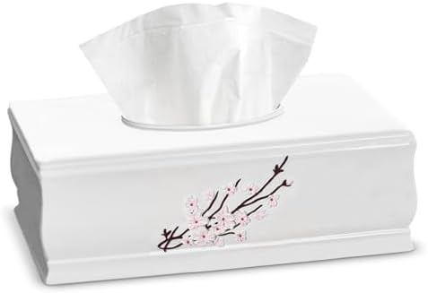 Vanda Rectangle Tissue Box Cover - Decorative Cherry Blossom Tissue ...