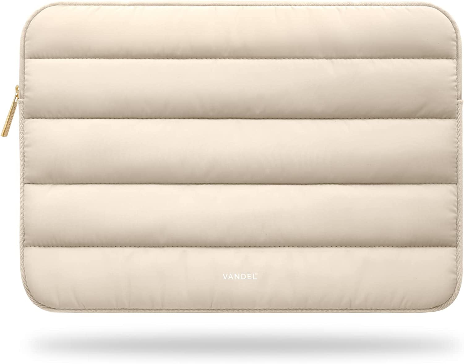 Vandel Puffy 15-16 Inch Beige Laptop Sleeve for Women and Men. MacBook ...