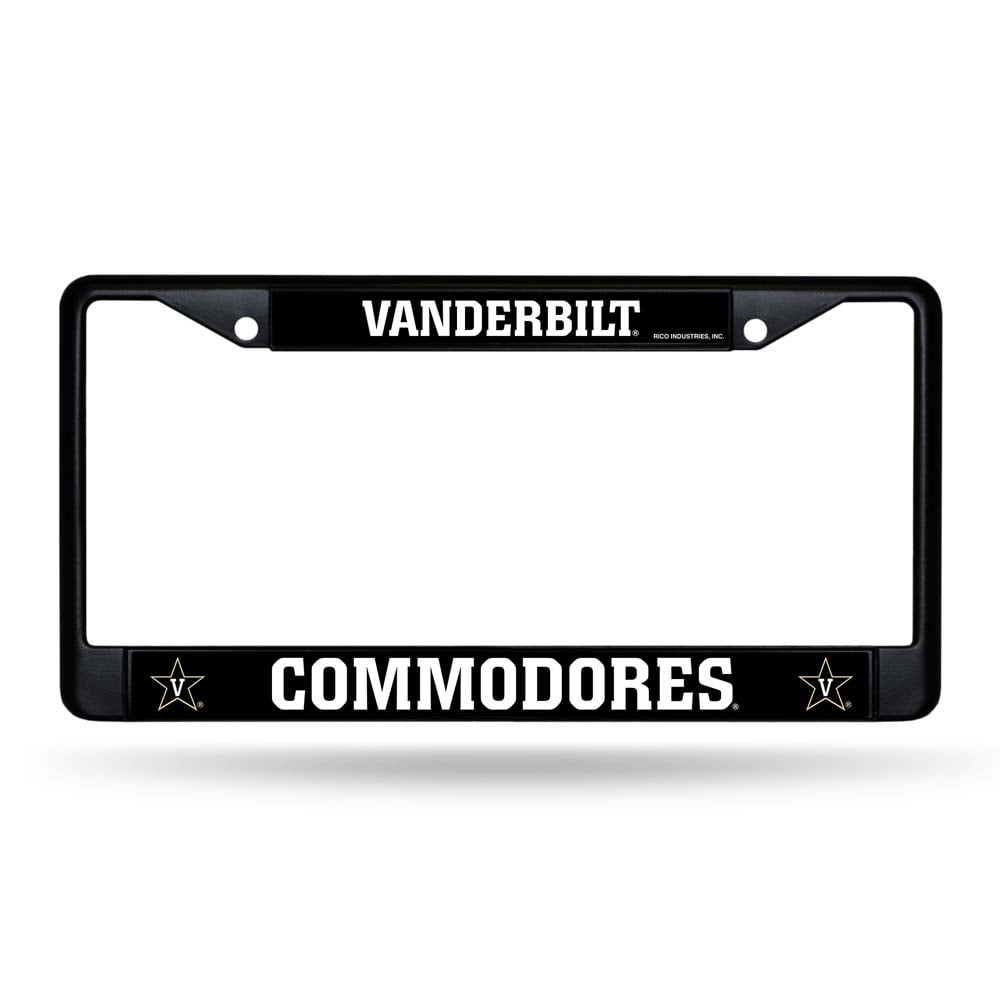Vanderbilt Black Chrome License Plate - Walmart.com