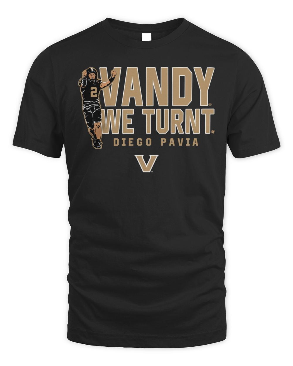 Vanderbilt Football Diego Pavia Vandy We Turnt Shirt - Walmart.com