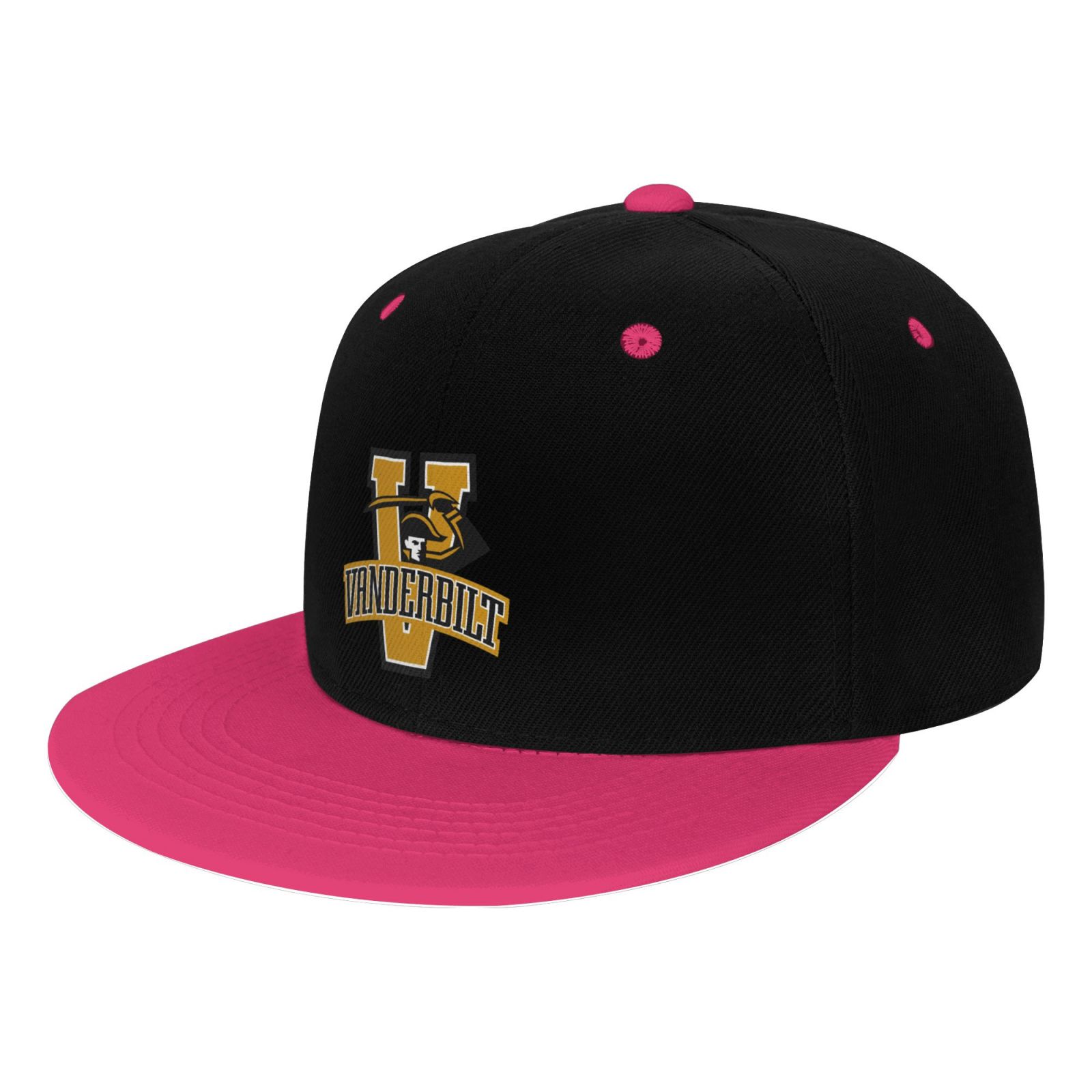 Vanderbilt University Adult Flat Brim Contrast Hip Hop Hat Unisex Flat ...