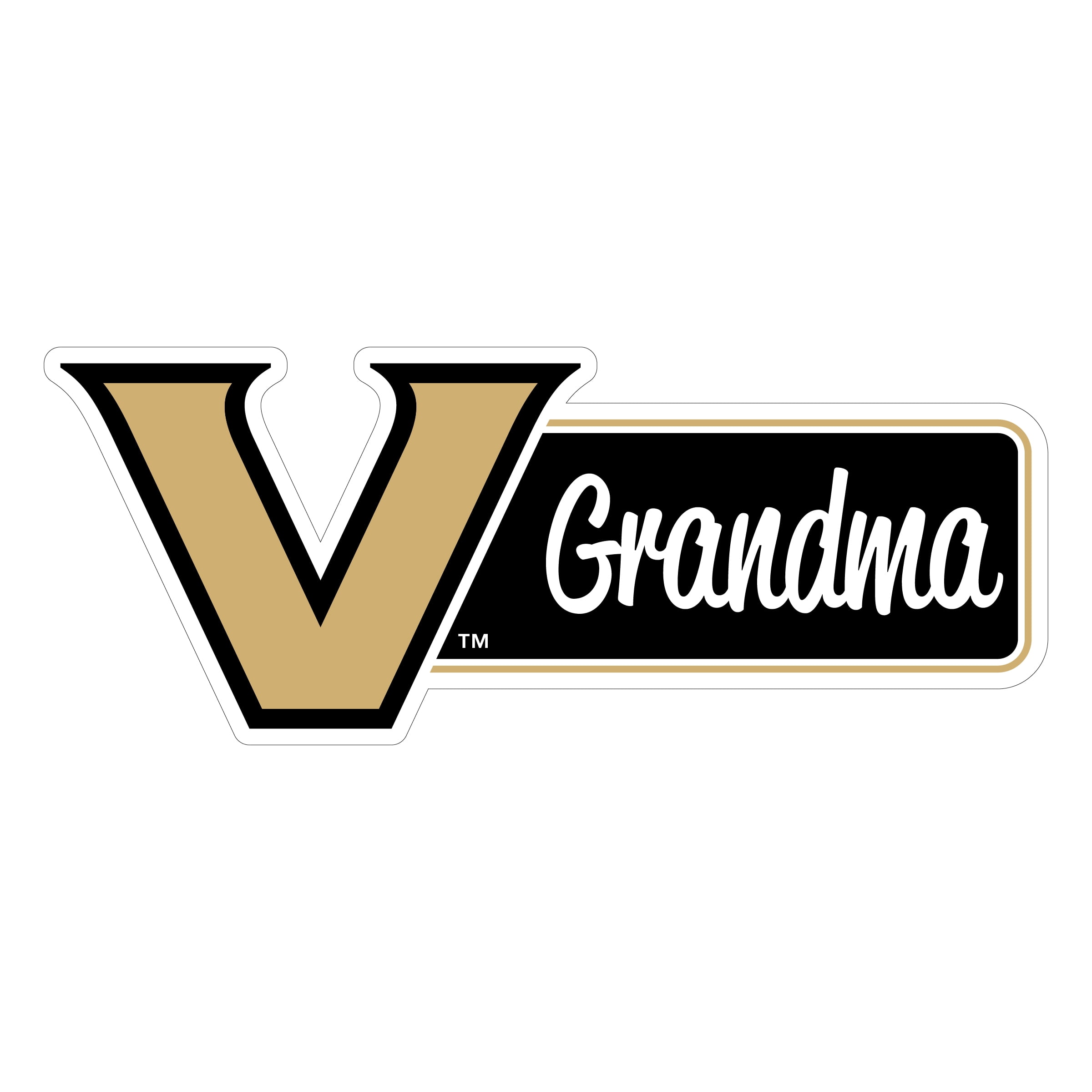 Vanderbilt University Proud Grandma Die Cut Decal Officially Licensed ...