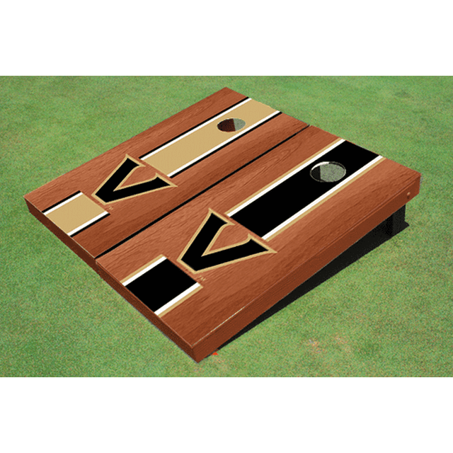 Vanderbilt University Rosewood Alternating Long Stripe Cornhole Boards ...