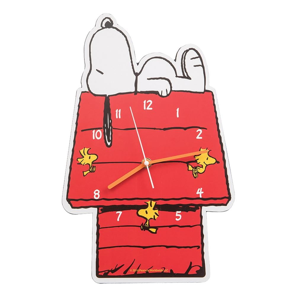 Bioworld Vandor Peanuts Snoopy Shaped Quartz Wall Clock, Requires 1 AA ...