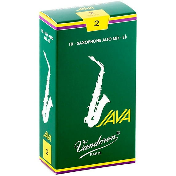 Vandoren Alto Sax Java Reeds Strength #2; Box of 10 - Walmart.com