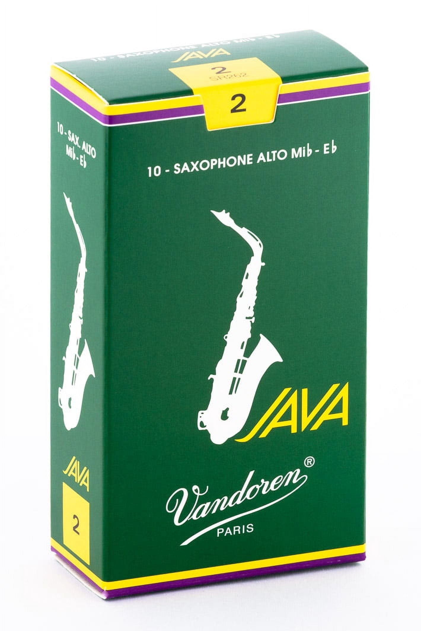 Vandoren Alto Sax Java Reeds Strength #2; Box of 10 - Walmart.com