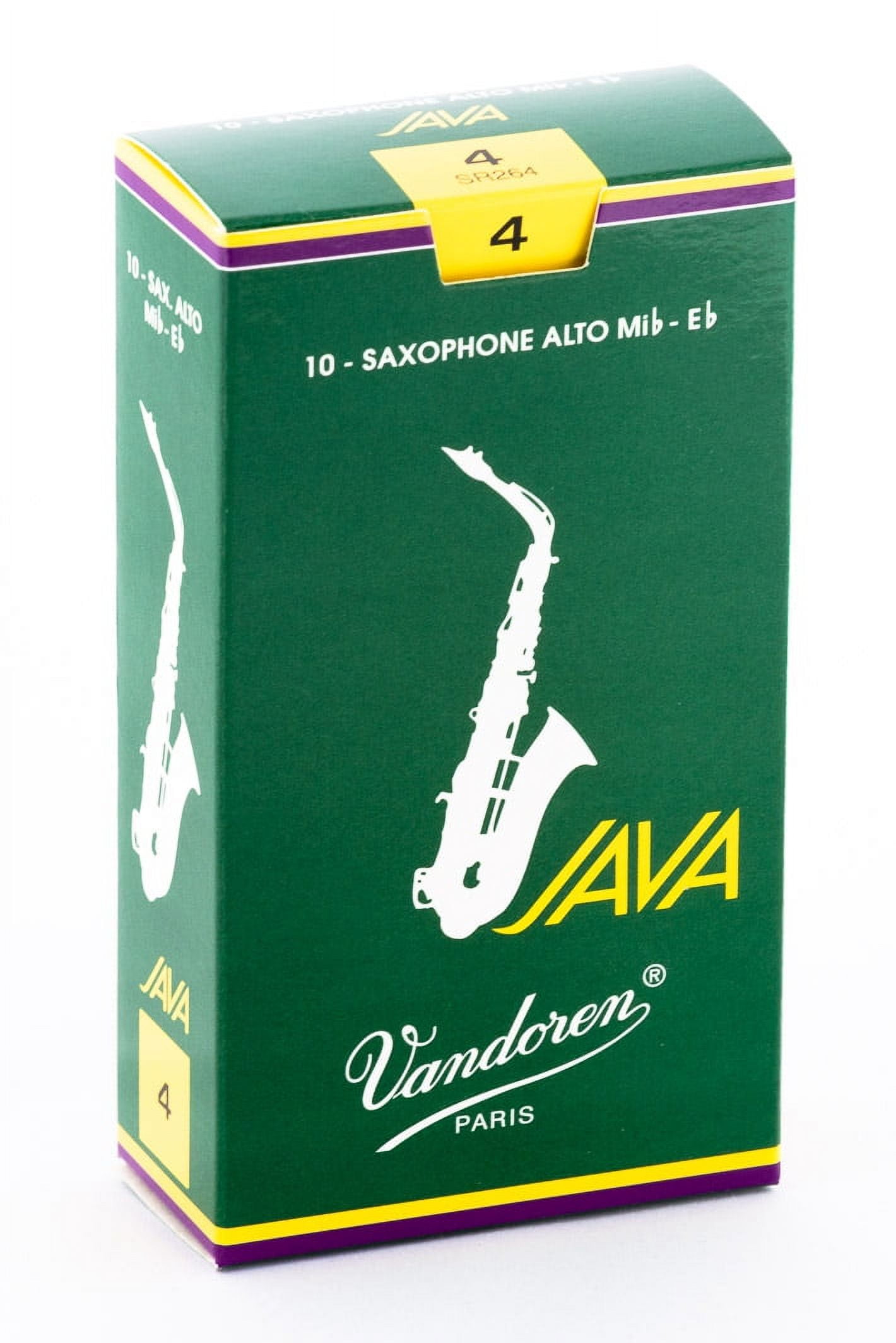 Vandoren Alto Sax Java Reeds Strength #4; Box of 10 - Walmart.com