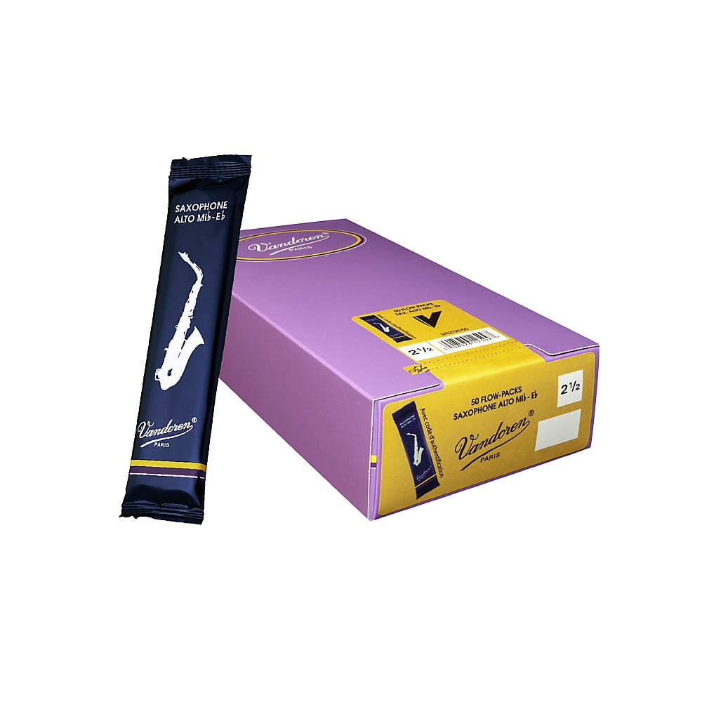 Vandoren Alto Sax Traditional Reed Box of 50 1.5 Box of 50 - Walmart.com
