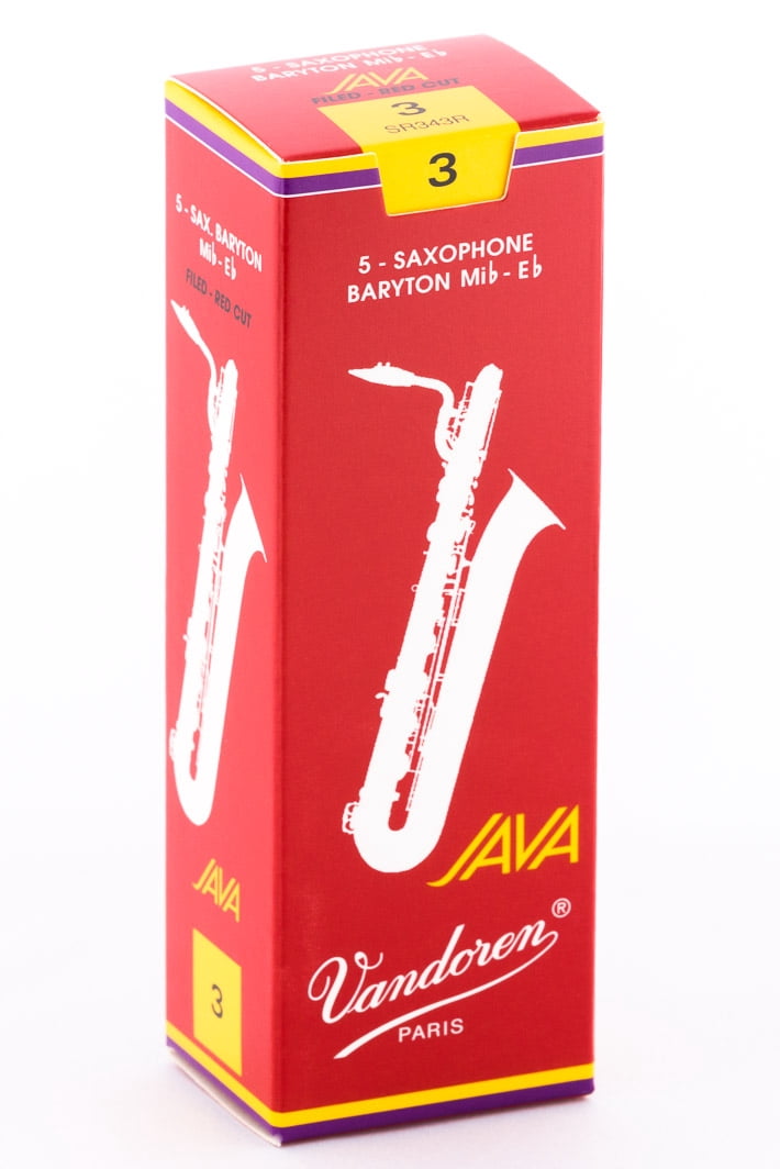 Vandoren Bari Sax Java Red Reeds Strength #3; Box of 5 - Walmart.com