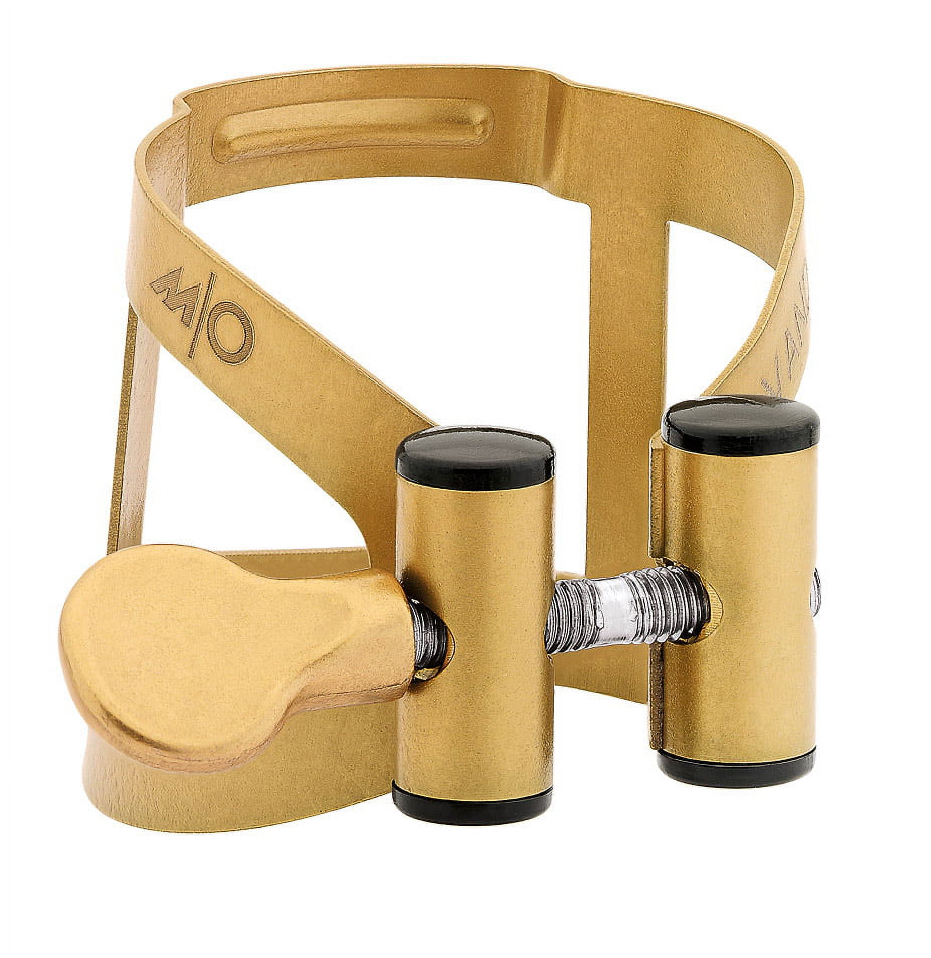 Vandoren M|O Ligature and Plastic Cap for Baritone Saxophone; Aged Gold ...