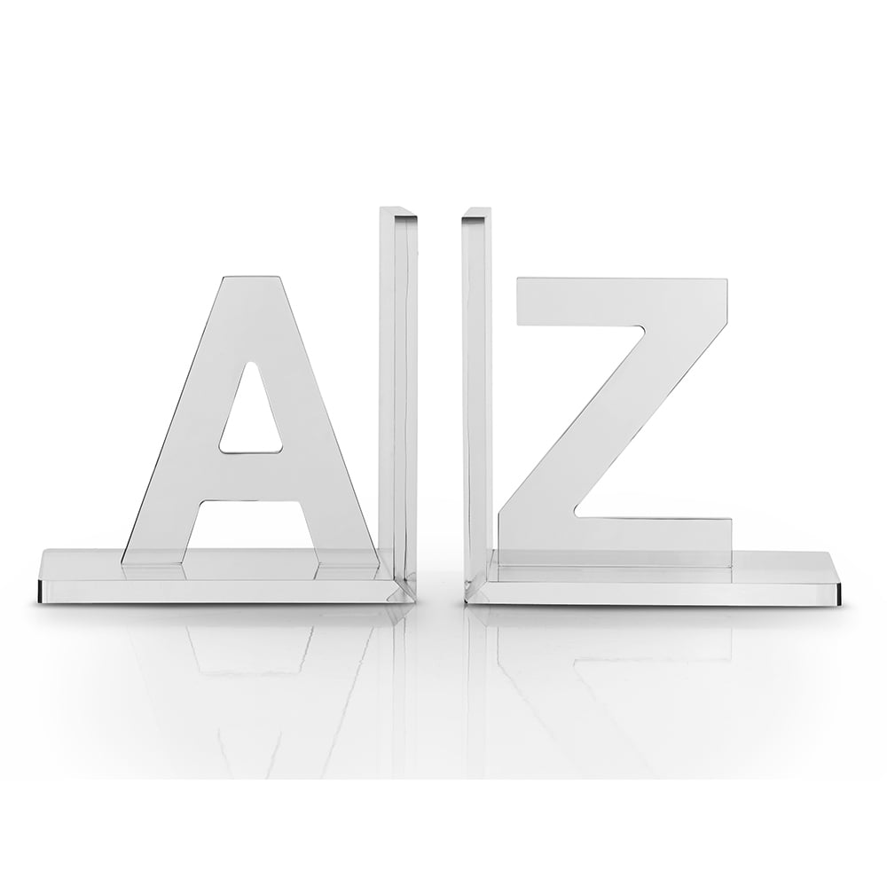 Vandue OnDisplay Luxe Crystal Acrylic Bookends A to Z - Walmart.com