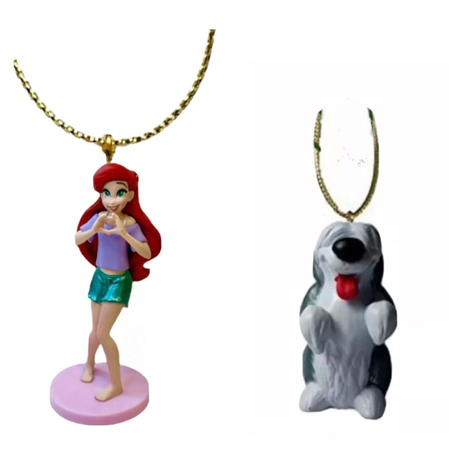 Vanellope Princess Ariel Little Mermaid Sports & Max Dog Pvc Ornament ...