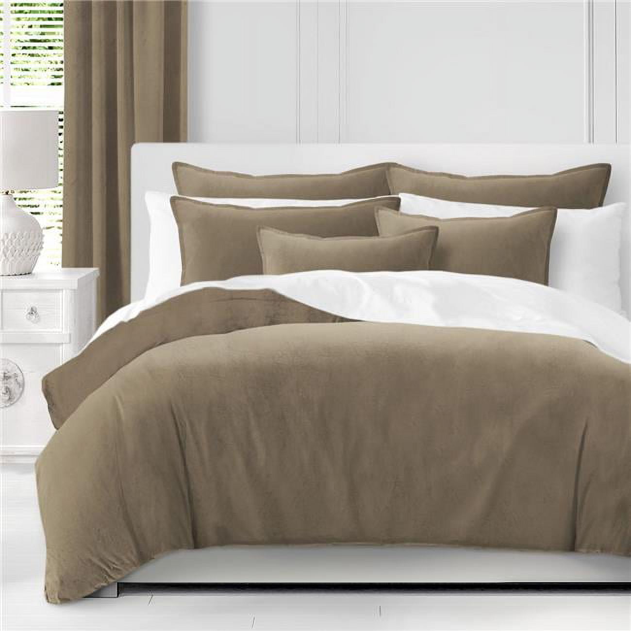 Vanessa Coverlet & 2 Pillow Shams Set, Sable - Super Queen Size - 3 ...