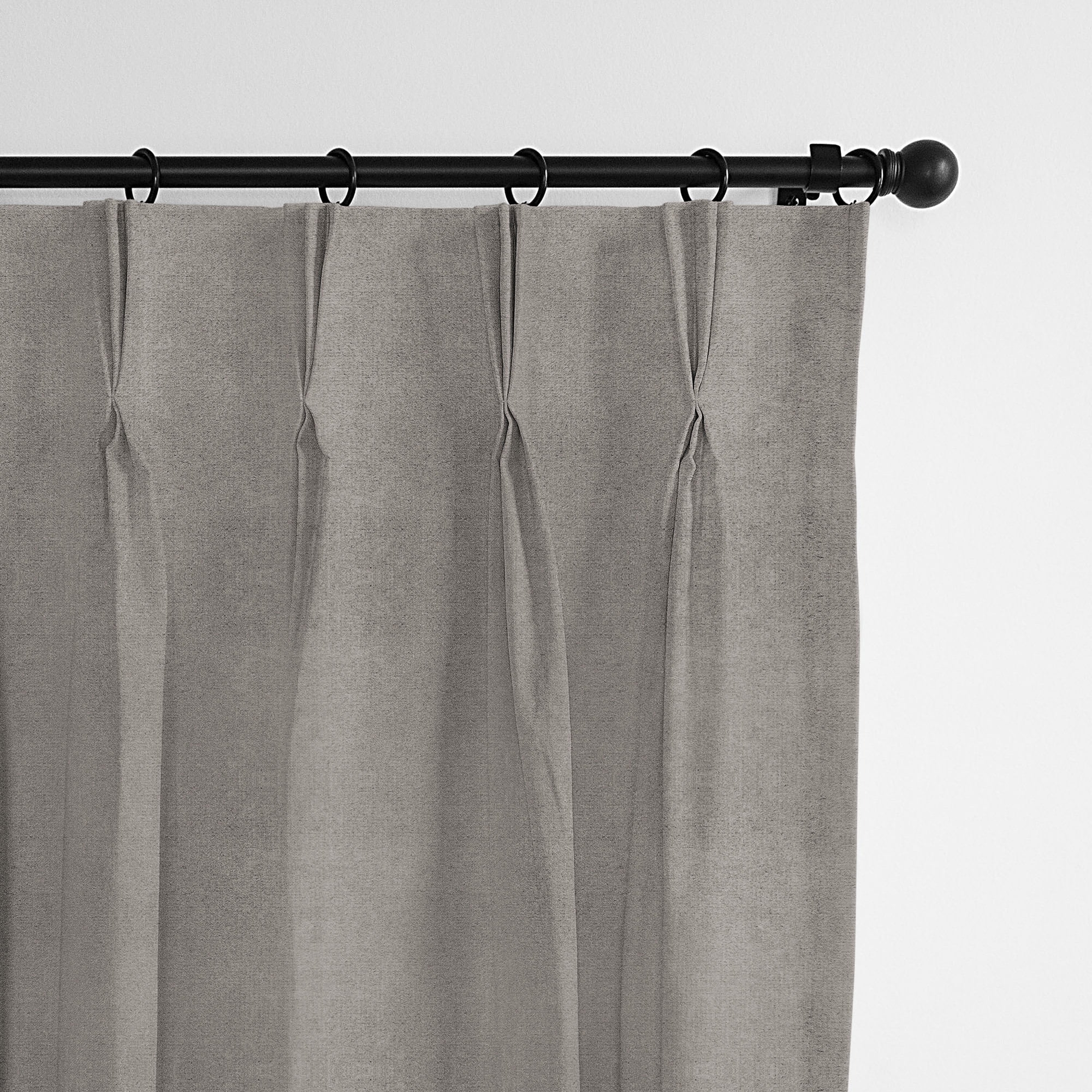 Vanessa Greige Pinch Pleat Drapery Panel - Pair 20"x96" - Walmart.com