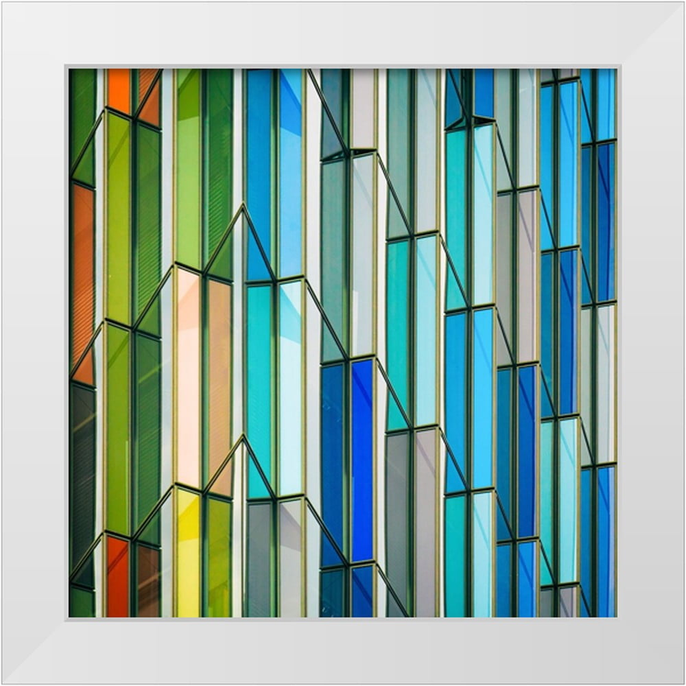 Vangindertael 26x26 White Modern Wood Framed Museum Art Print Titled ...