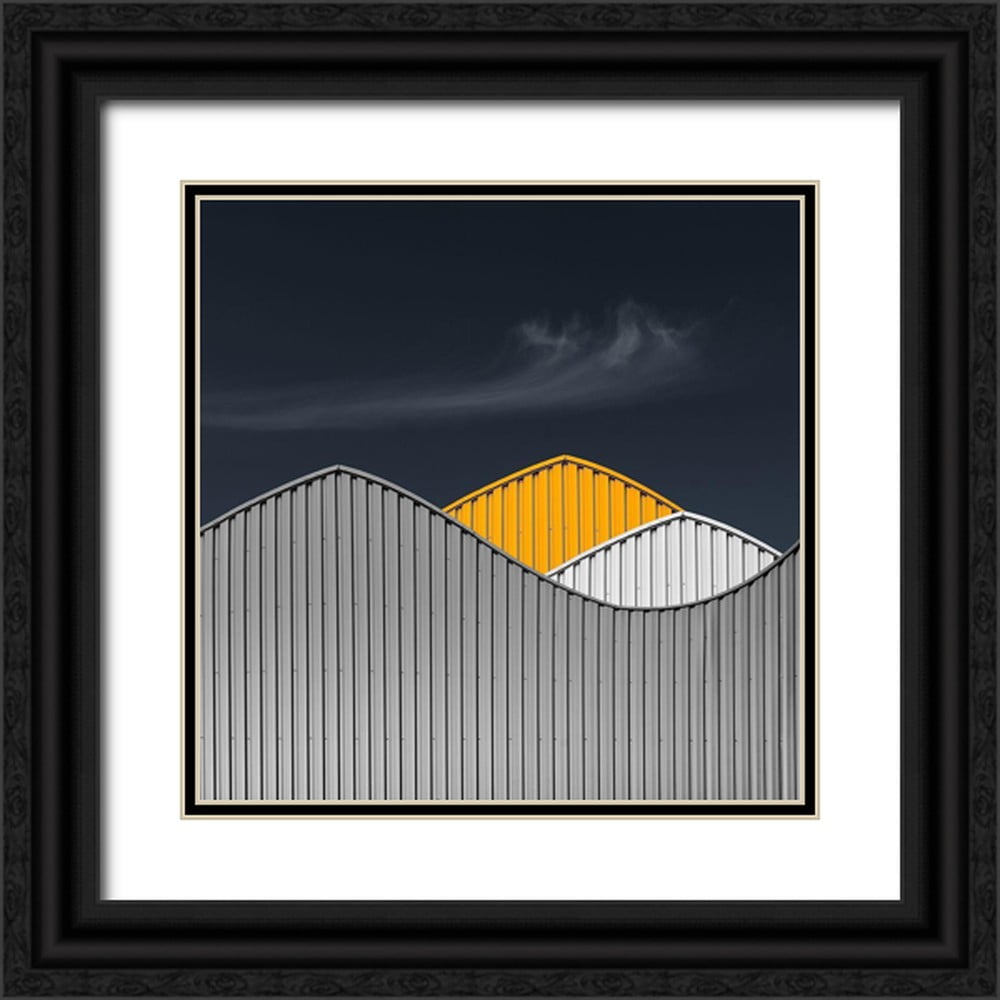 Vangindertael, Luc 26x26 Black Ornate Wood Framed with Double Matting ...