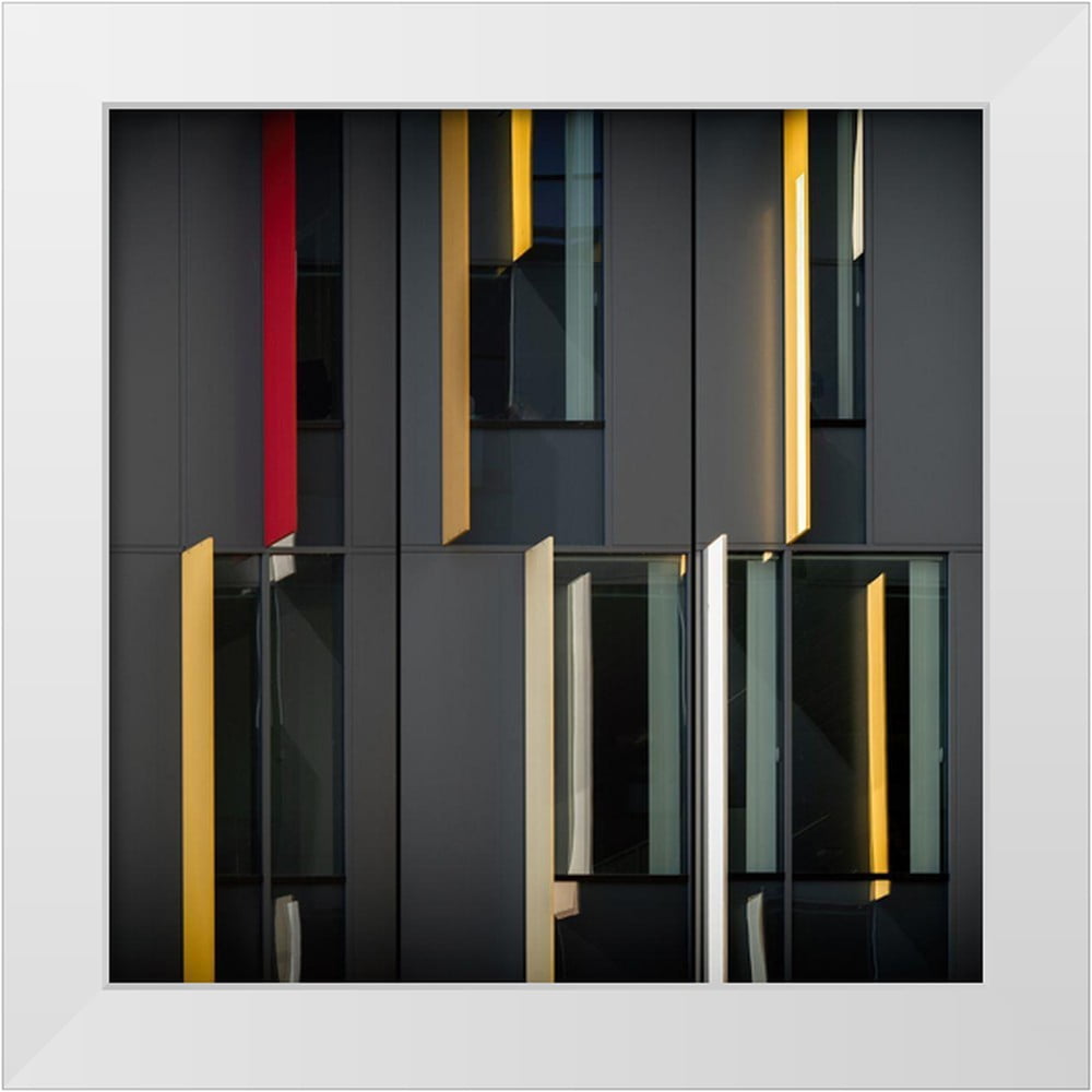 Vangindertael, Luc 26x26 White Modern Wood Framed Museum Art Print ...