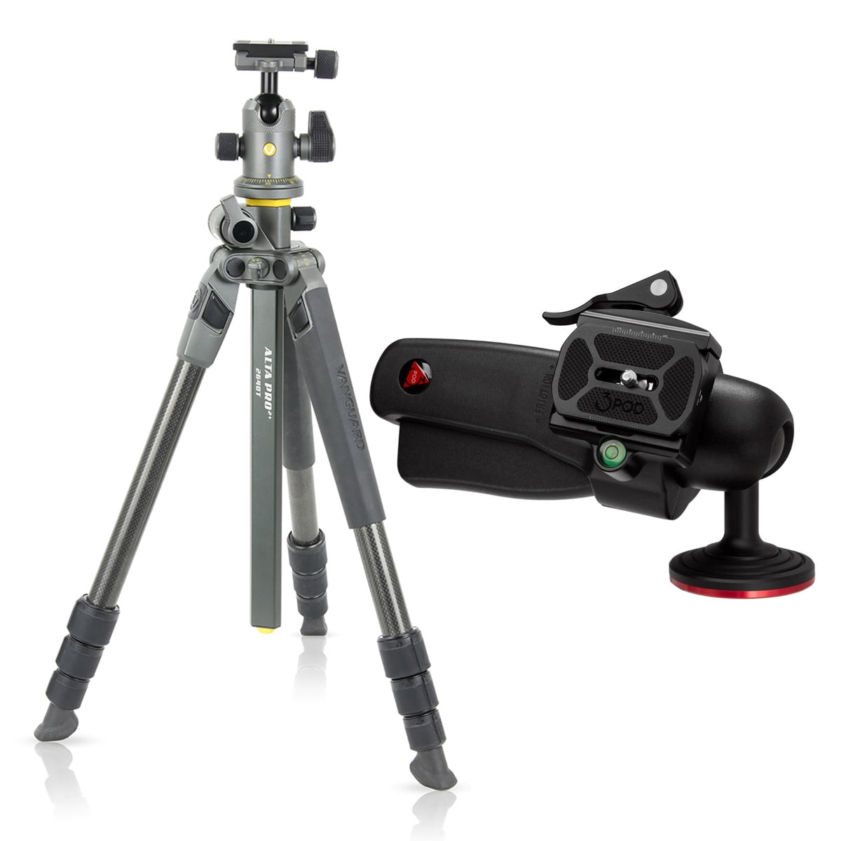 Vanguard ALTA PRO 2+ 264CB 4-Section Carbon Fiber Tripod with BH-100 ...