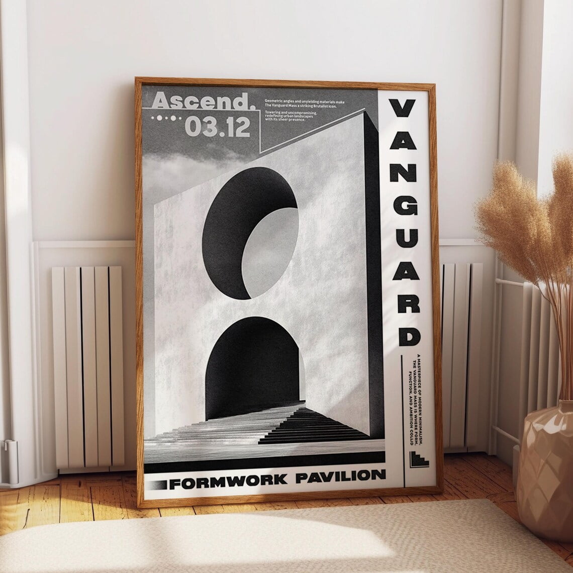 Vanguard Brutalist Print - Modernist Concrete Architecture Exhibition ...