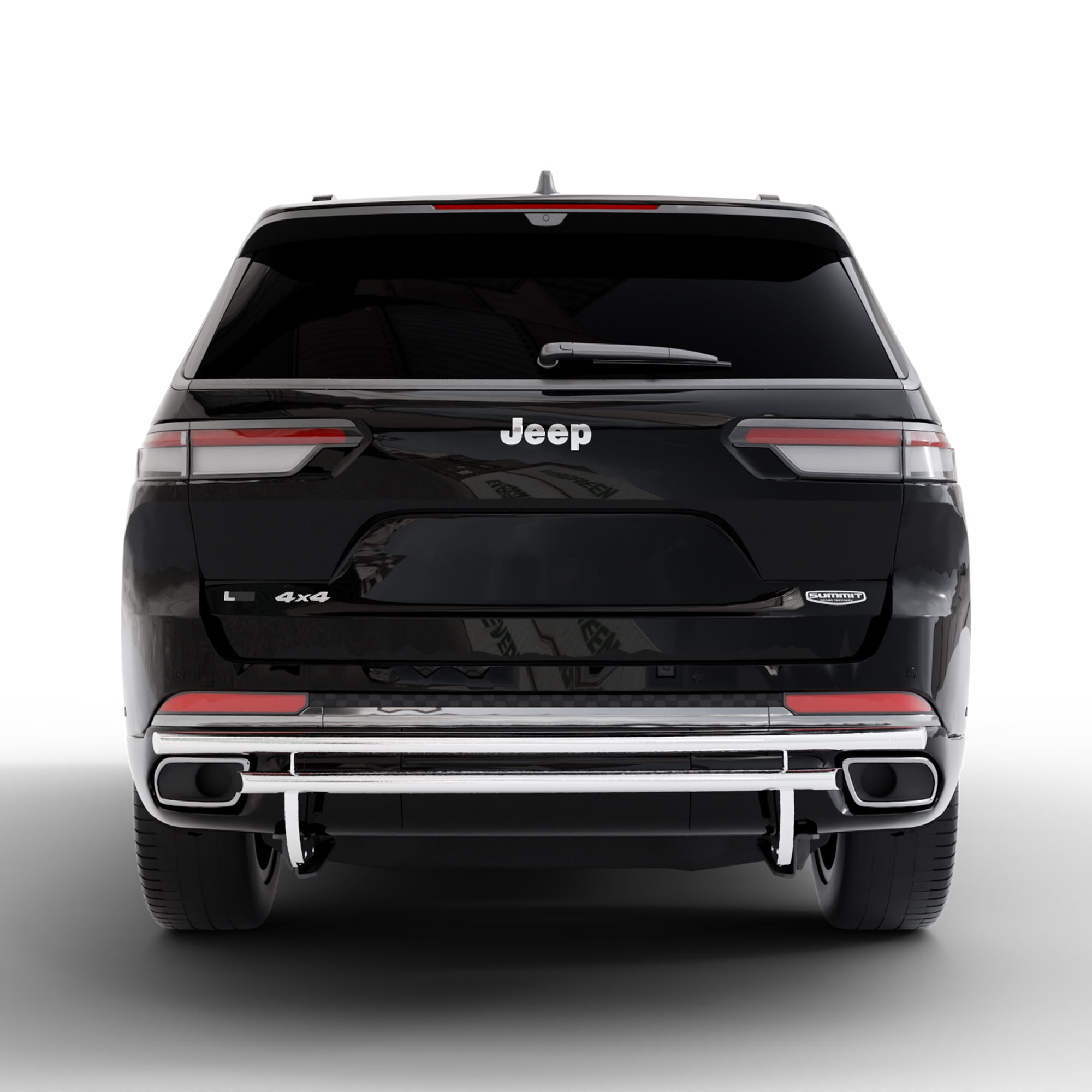 Vanguard Stainless Steel Double Layer Rear Bumper Guard compatible with ...