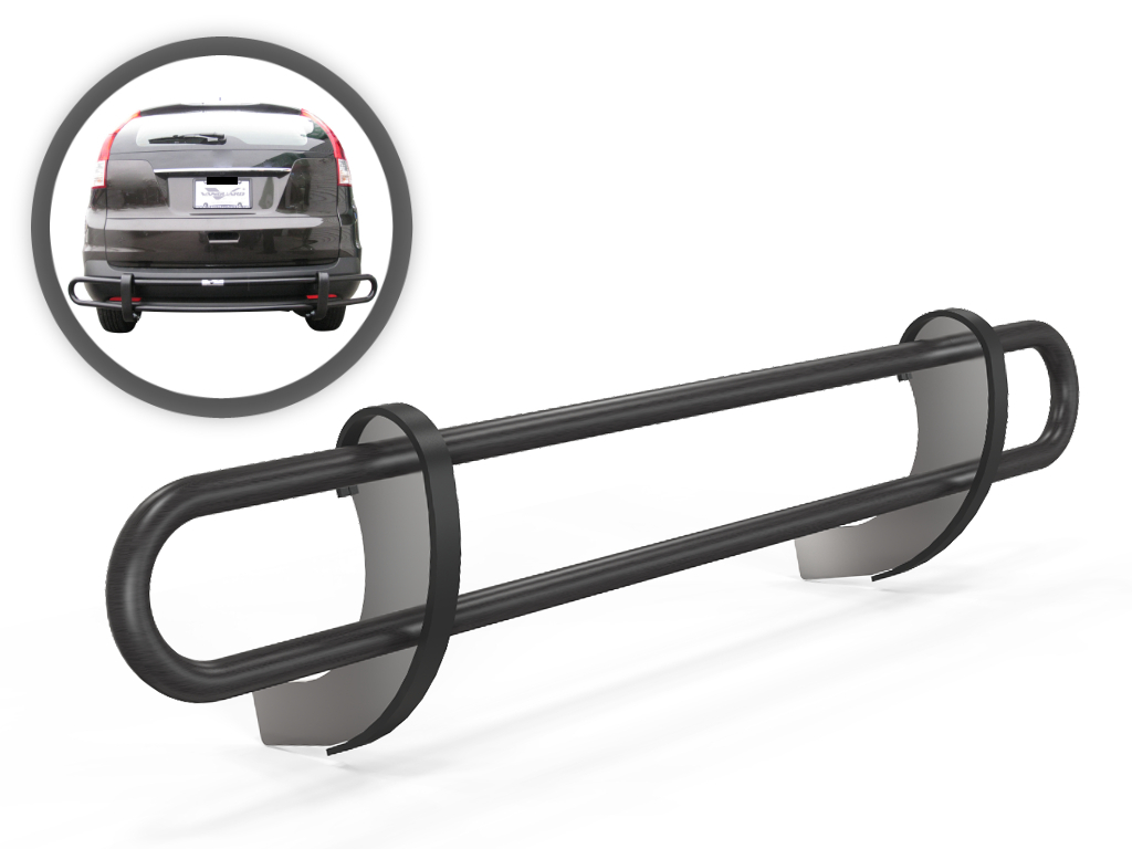 Vanguard VGRBG-0472-2204BK Black Powdercoat Double Tube Rear Bumper ...