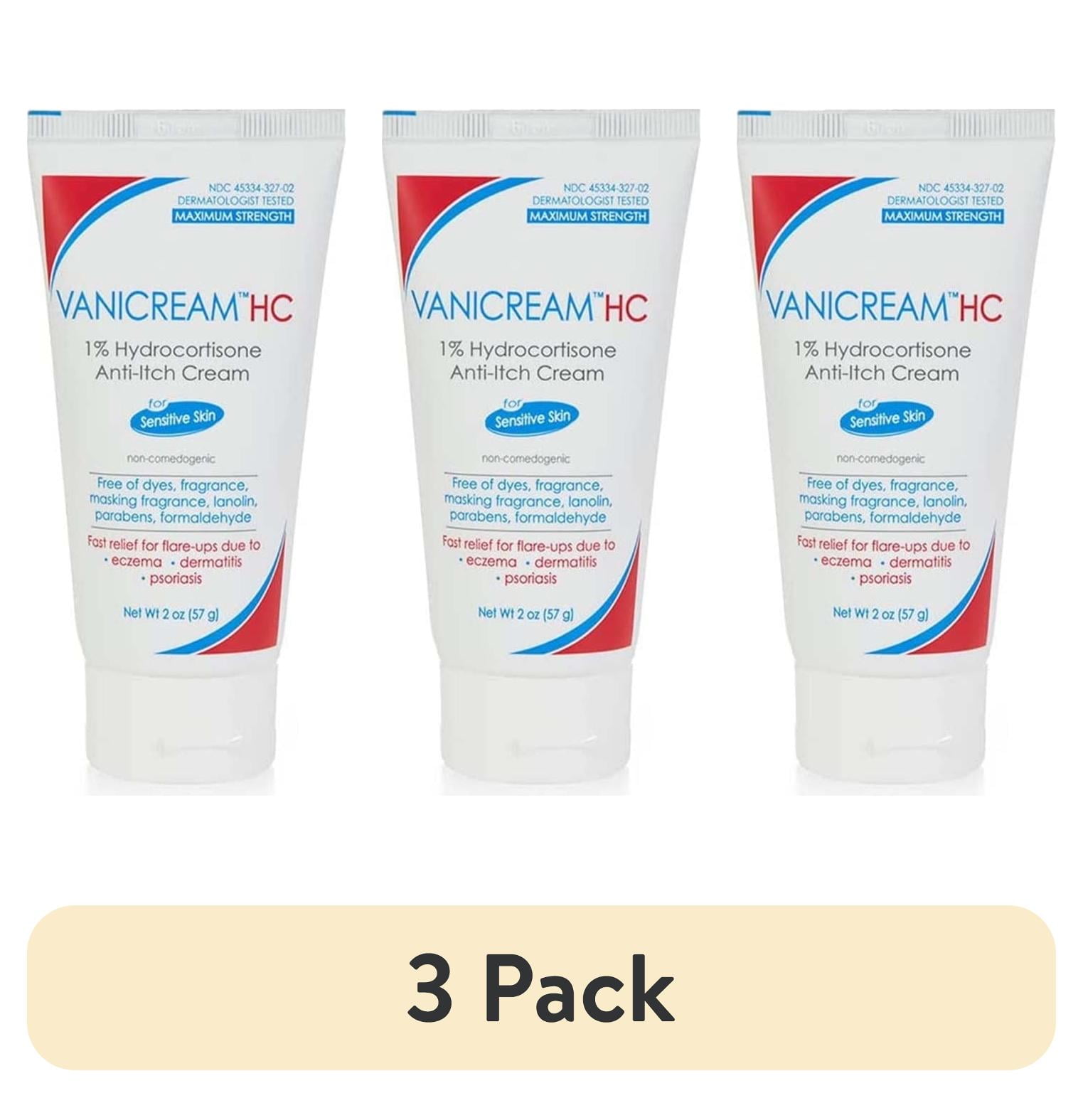 (3 pack) Vanicream 1% Hydrocortisone Anti-Itch Cream 2 oz - Walmart.com