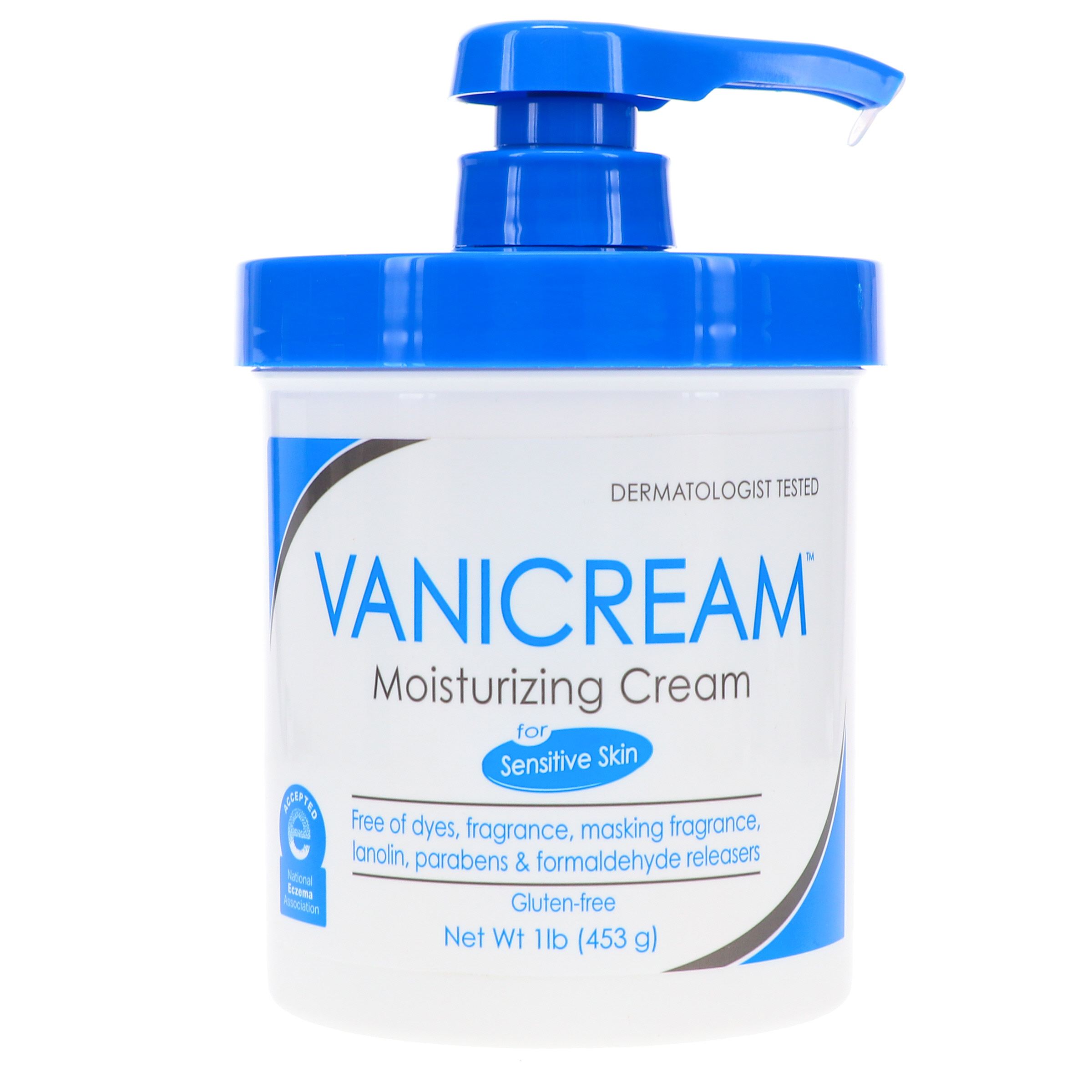 Vanicream Moisturizing Skin Cream With Pump Dispenser 16 Oz Walmart