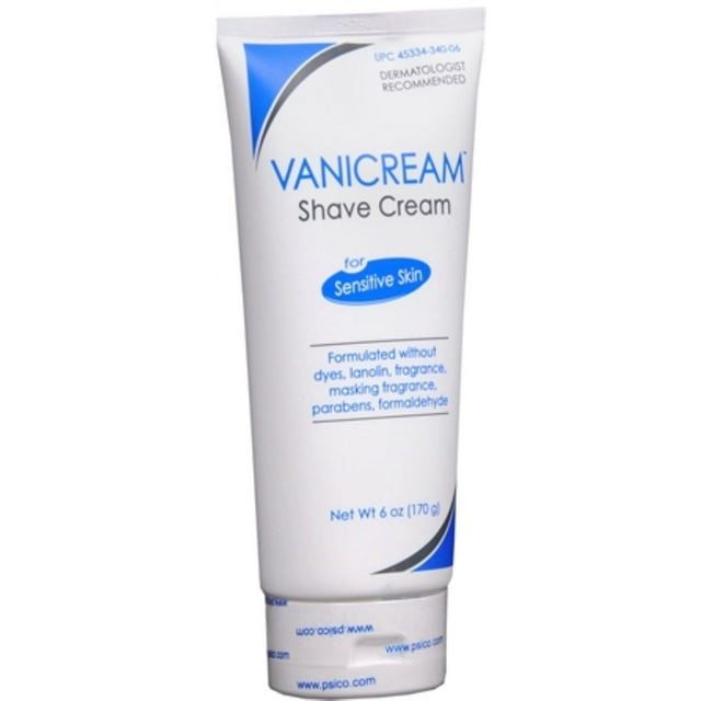 Vanicream Unscented Shave Cream for Sensitive Skin, 6 oz - Walmart ...