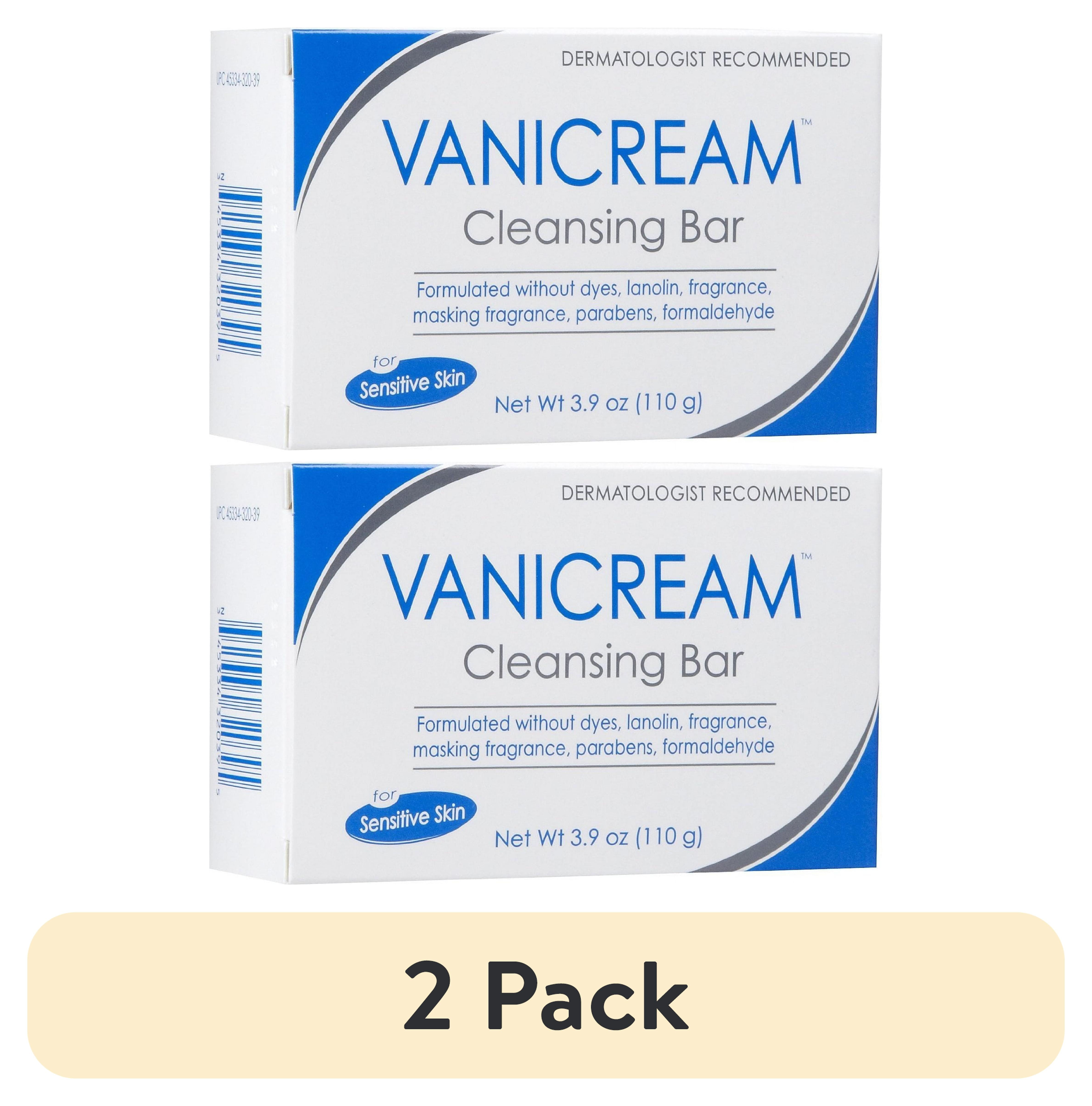 (2 pack) Vanicream Soap, Bar 3.9 oz. Individually Wrapped Unscented ...