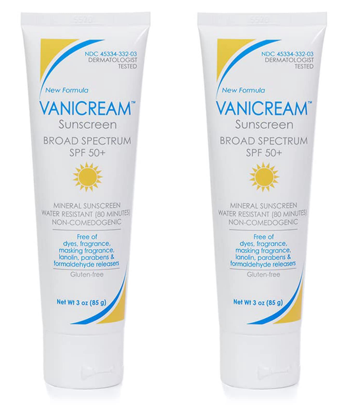 Vanicream Sunblock Skin Protectant, Broad Spectrum SPF 50+ Sunscreen, 3 ...
