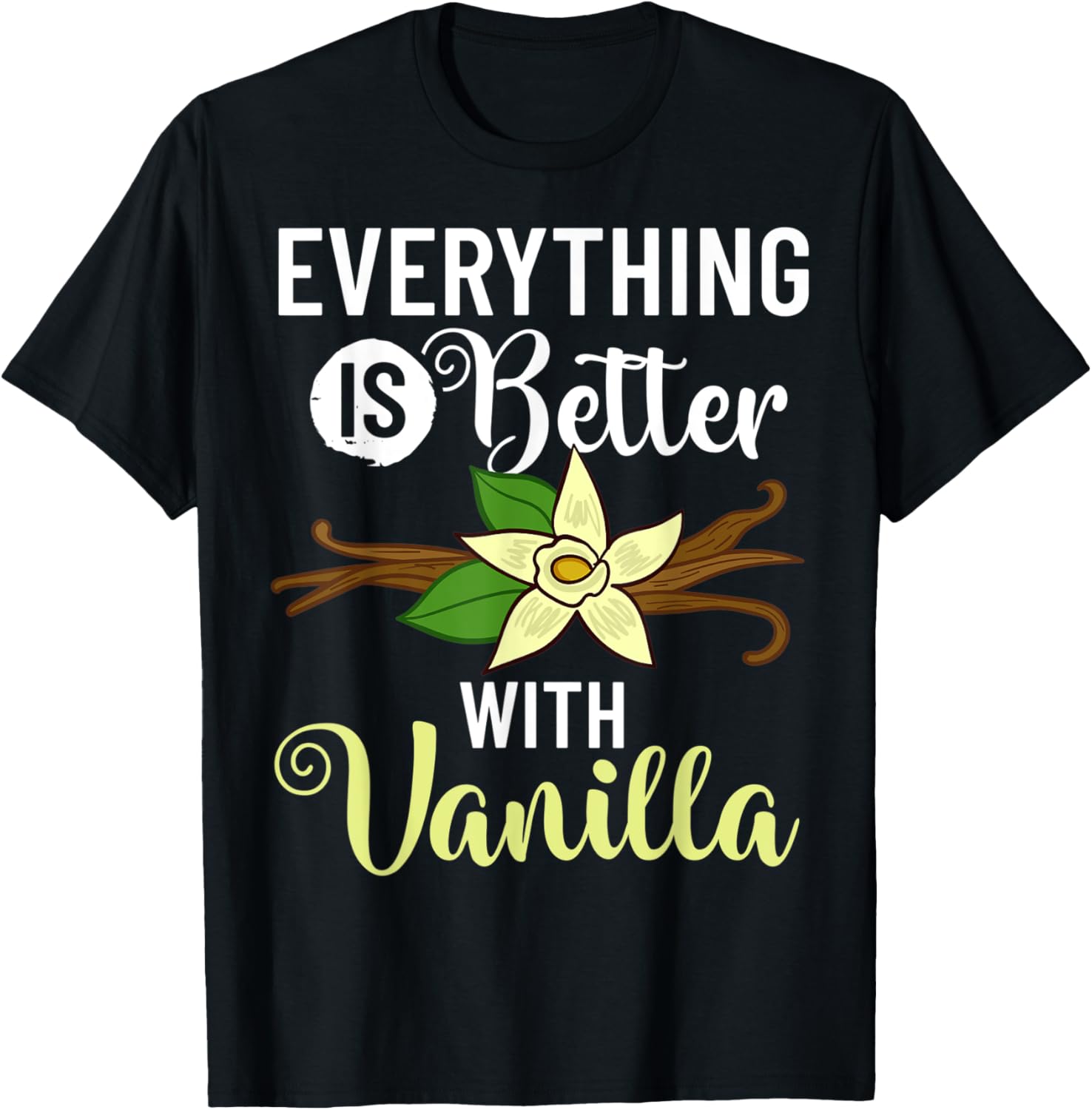 Vanilla Beans Extract Bourbon Ice Cream Paste Powder T-Shirt - Walmart.com