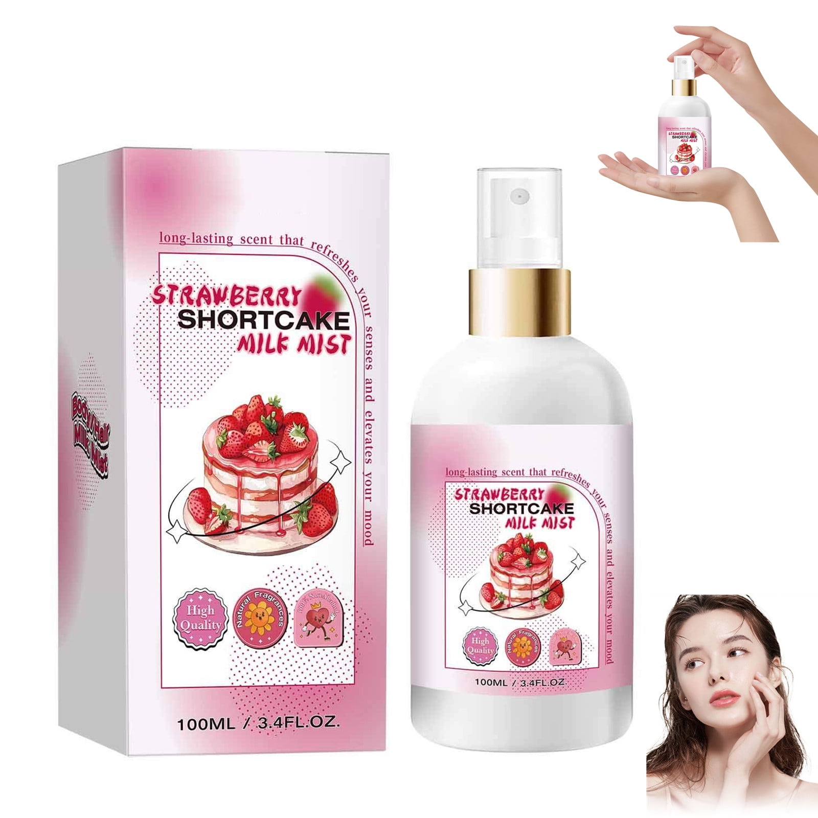 Vanilla Cream Puff Body/Hair Milk Mist, Milky Mist Body Spray, Vanilla ...